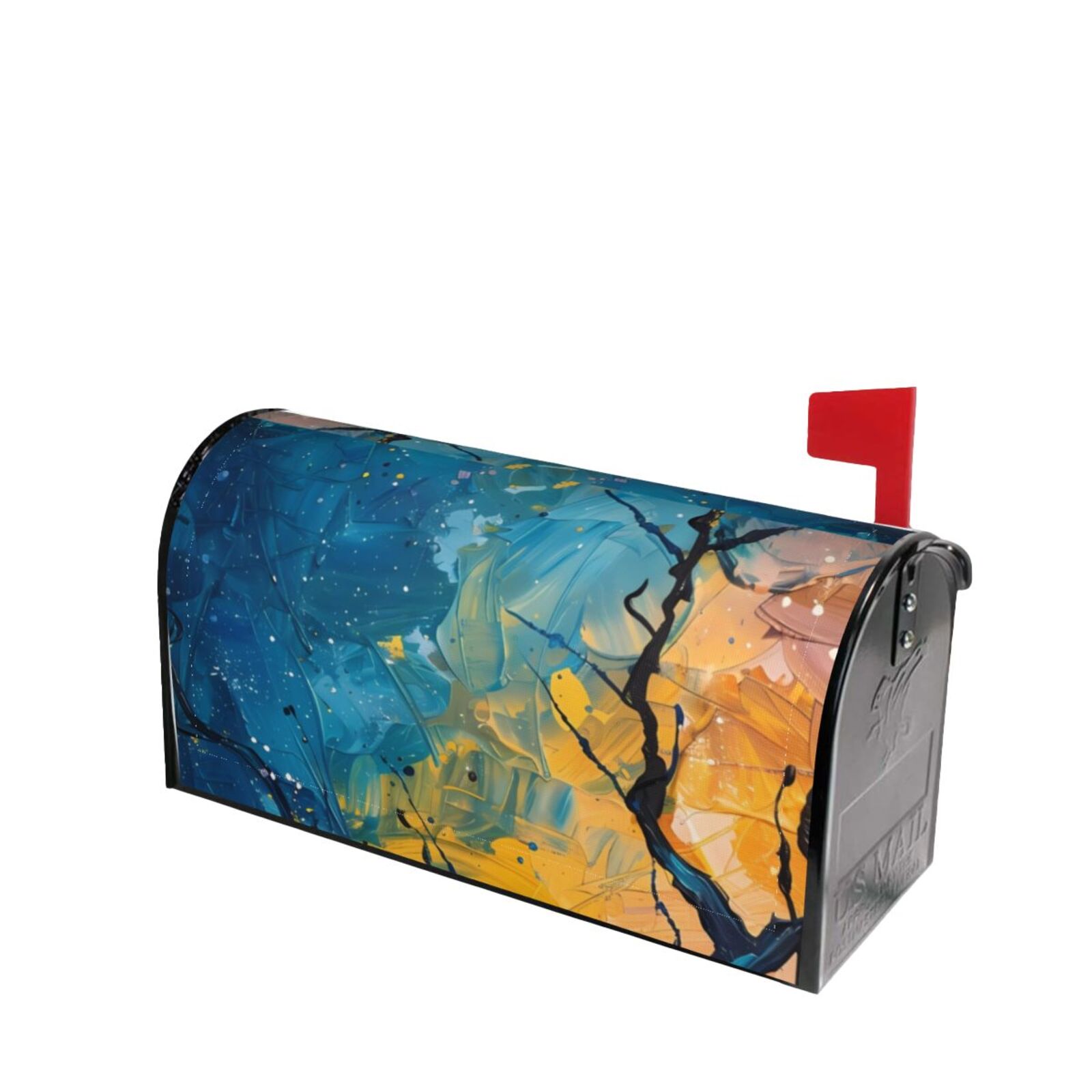Lsque Abstract Night Sky Tree Mailbox Cover Standard Size ,Magnetic ...