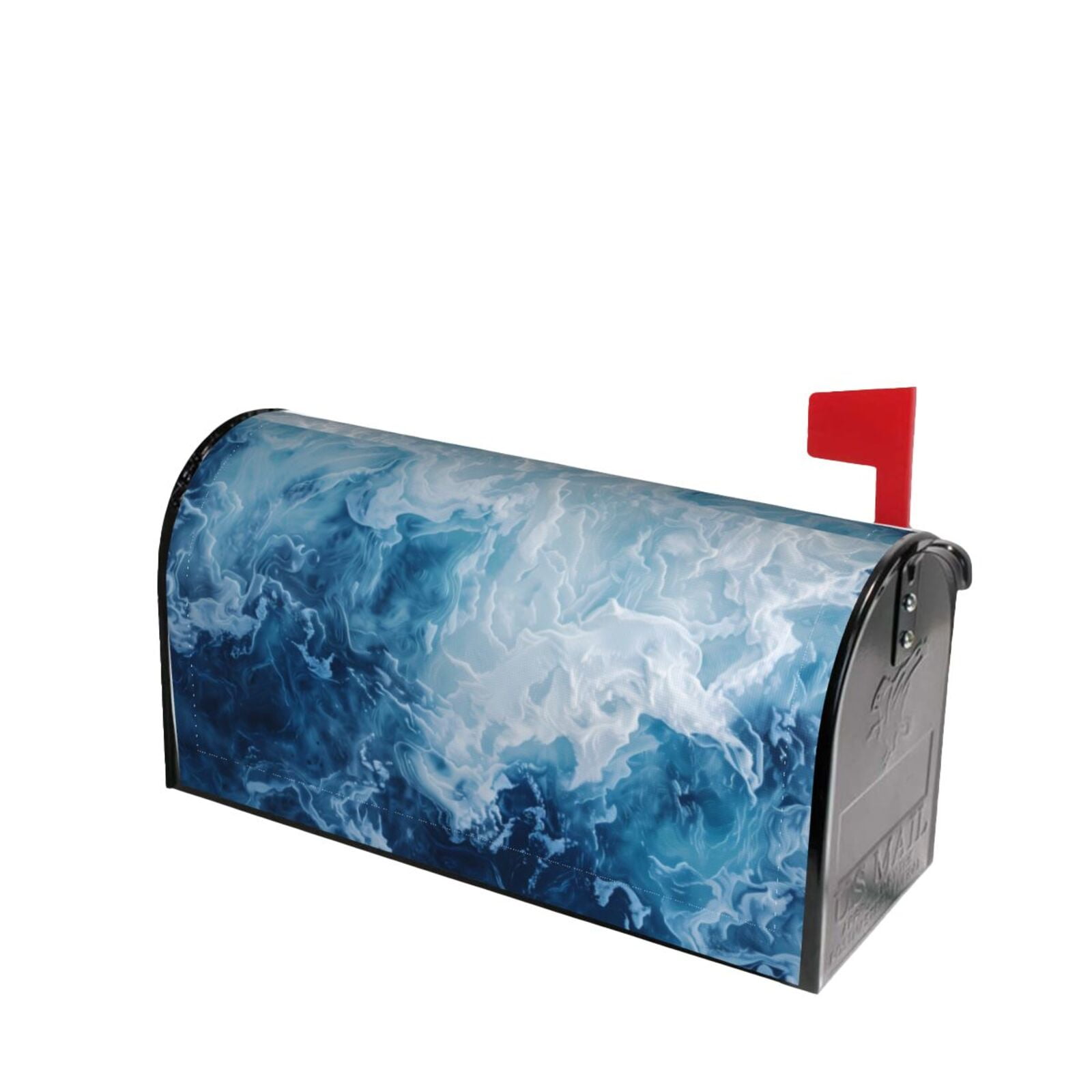 Lsque Abstract Ocean Waves Mailbox Cover Standard Size ,Magnetic ...