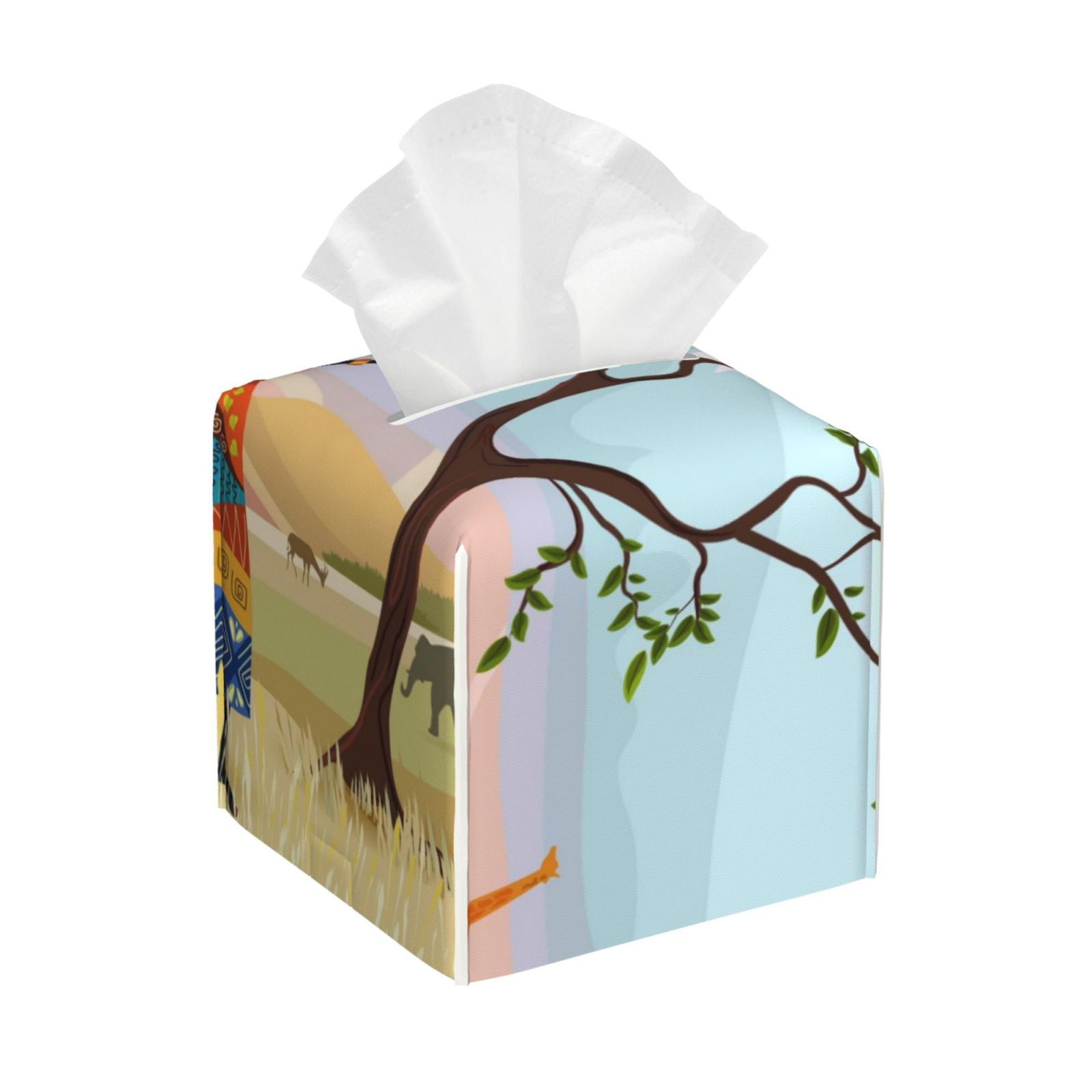 Lsque African Women Printed Tissue Box Cover Holder, Facial Paper ...