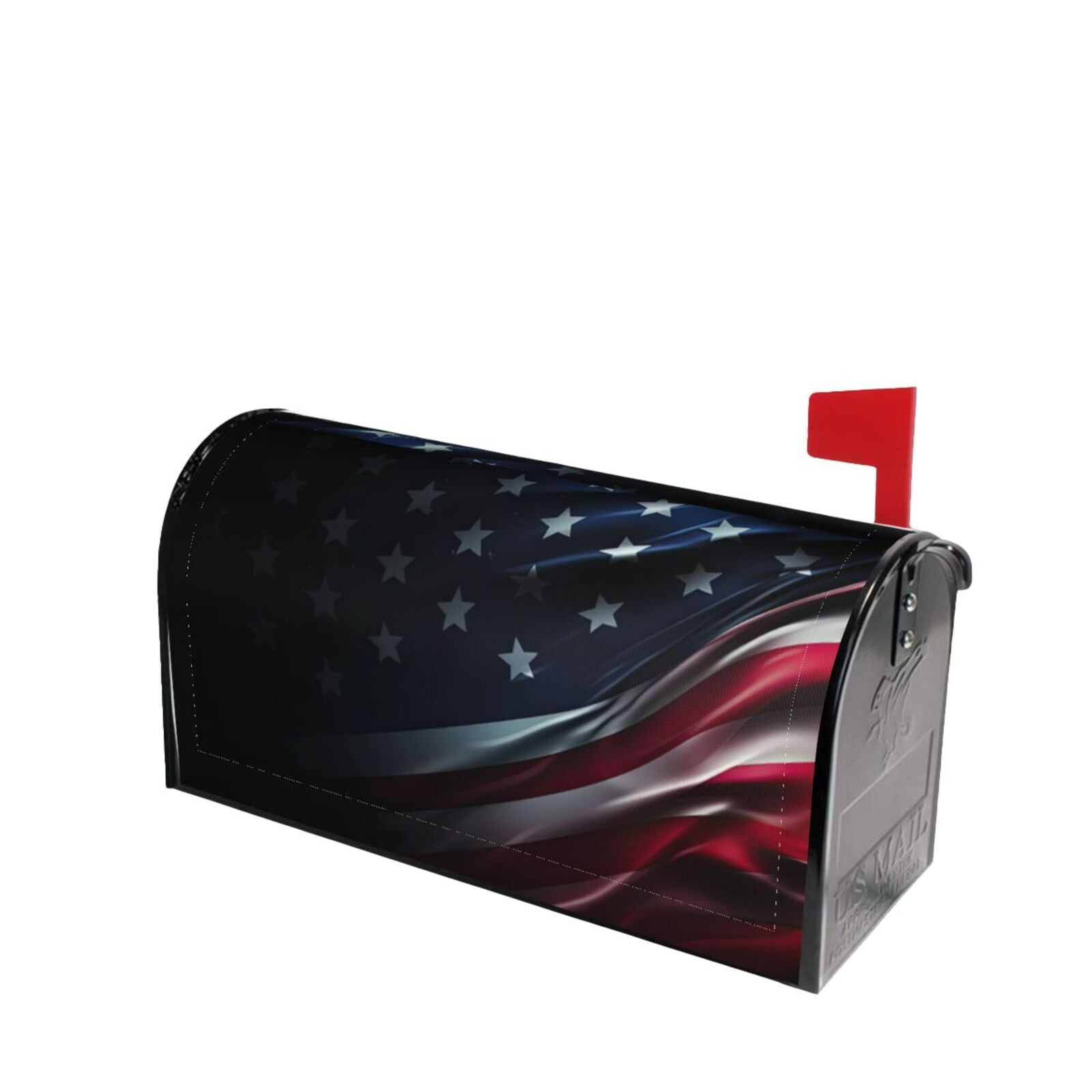 Lsque American Flag Waving Print Mailbox Cover Standard Size ,Magnetic ...