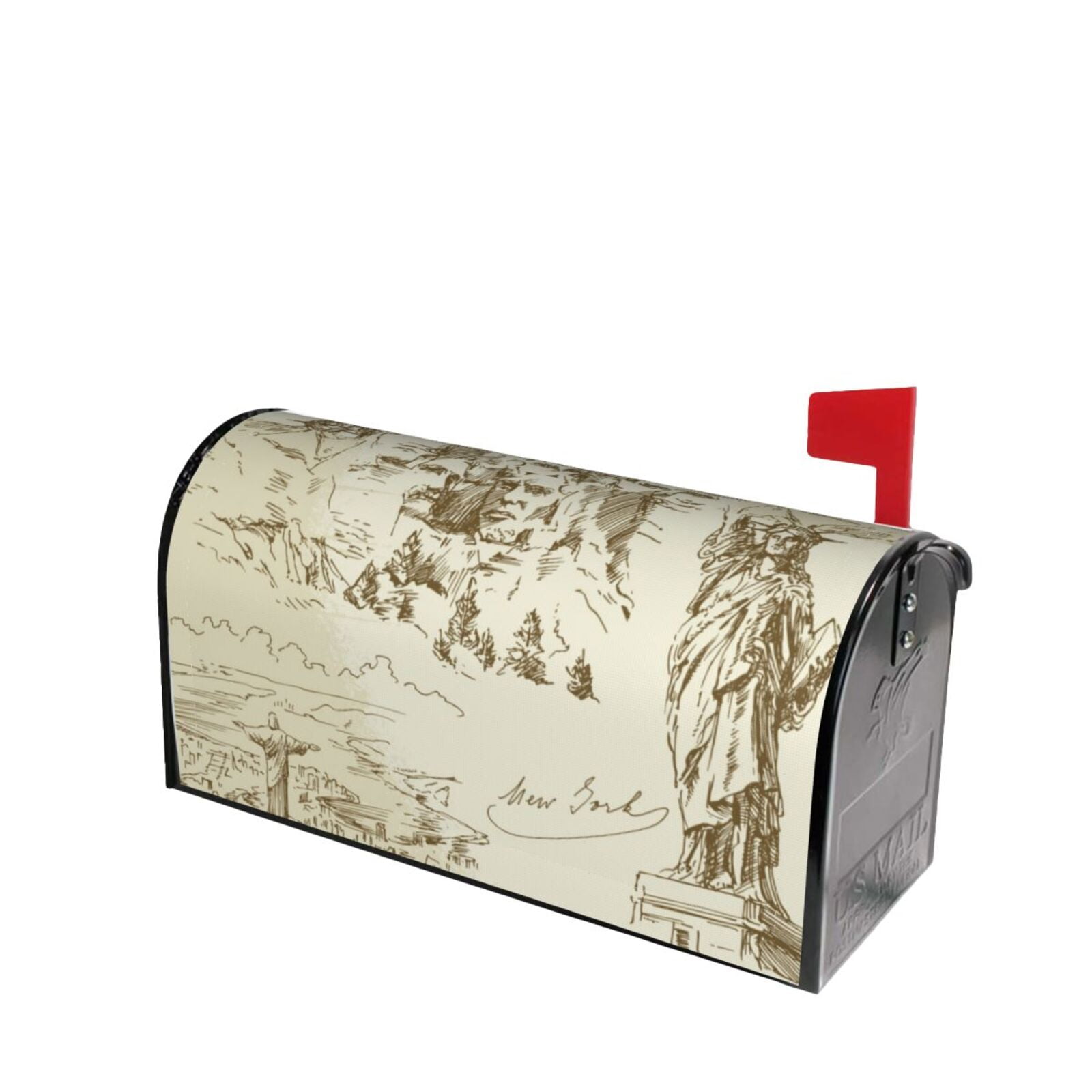 Lsque American Monuments Mailbox Cover Standard Size ,Magnetic Mailbox ...