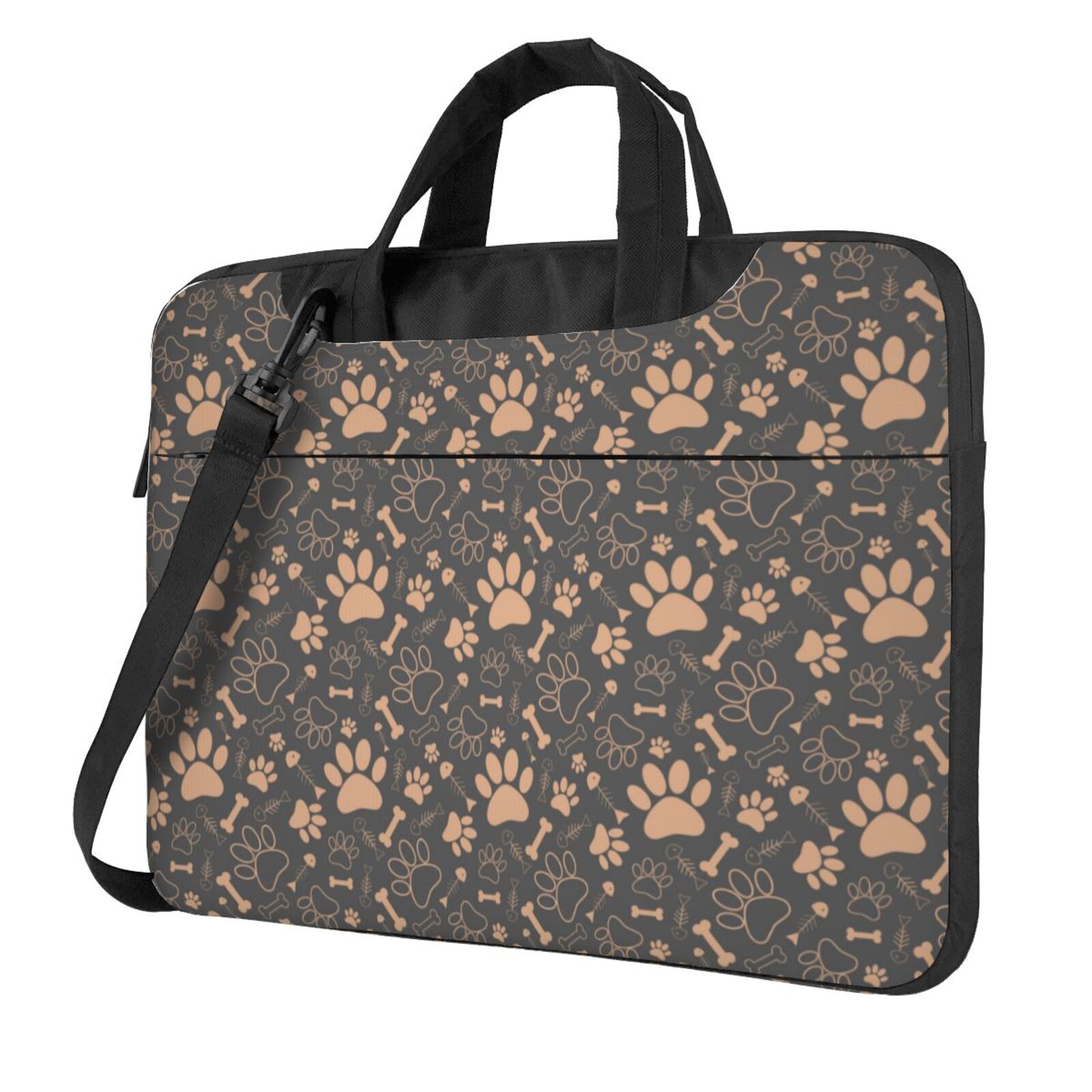 Lsque Animal Paw Pattern Laptop Bag – Portable & Slim Single-Shoulder ...