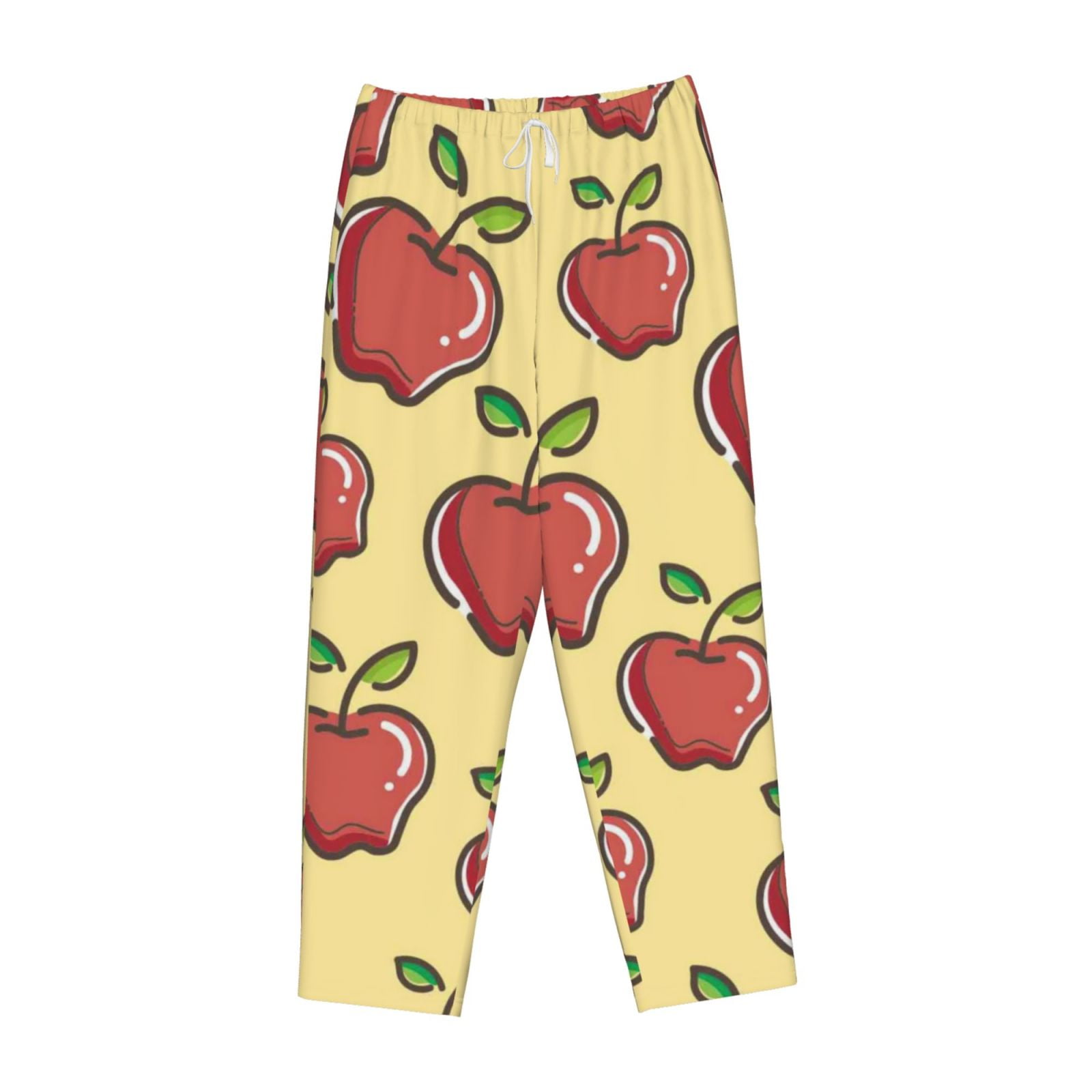 Lsque Apple Print Women's Pajama Pants, Lounge Pant - Comfortable Home ...
