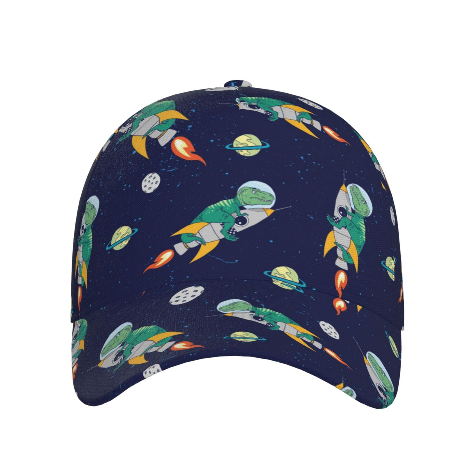 Lsque Astronaut Dinosaur and Space Baseball Cap Trucker Low Profile Hat ...