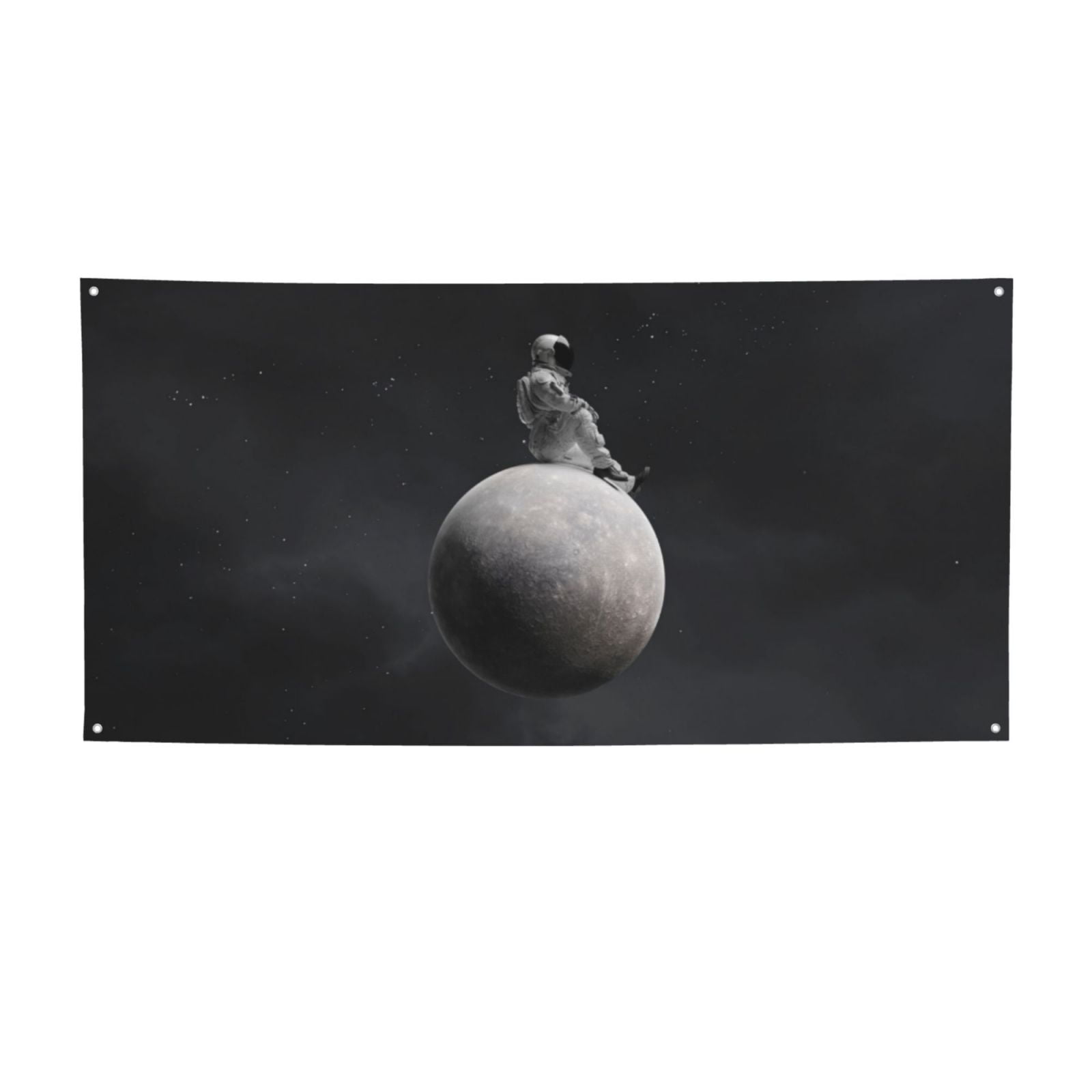 Lsque Astronaut Sitting On Mercury Planet Pattern Party Banner, Festive ...