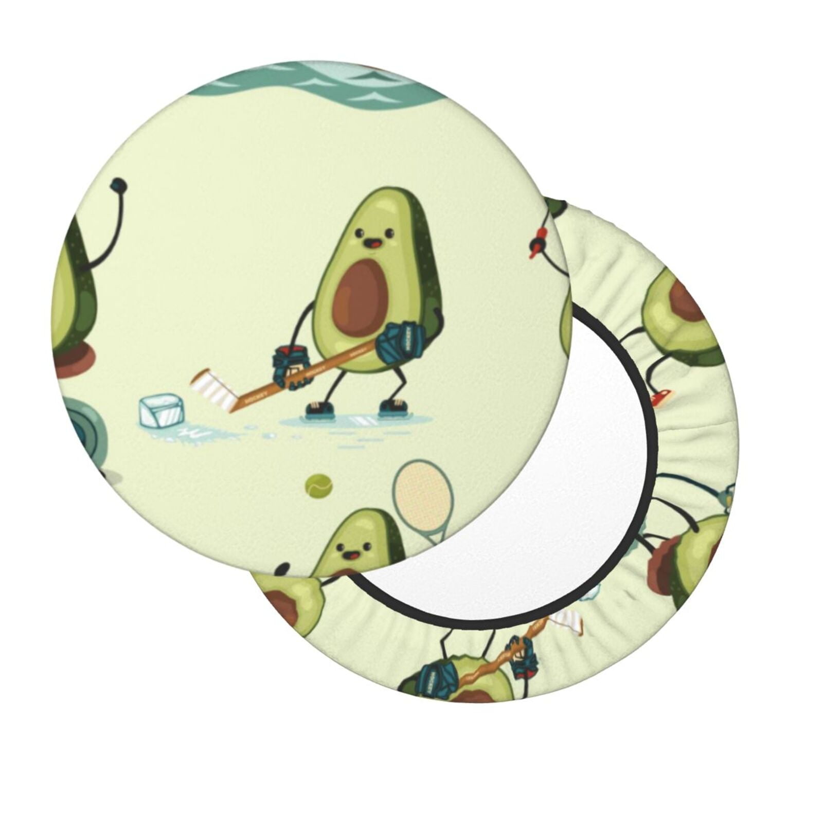 Lsque Avocado for Exercise Round Bar chair cushion covers Velvet Fabric ...