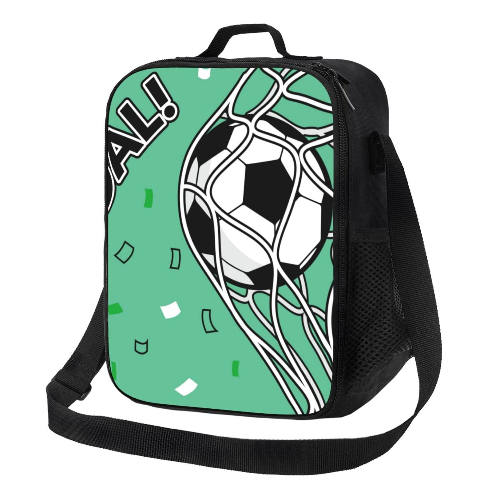 Lsque BALL INSIDE THE NET GOAL Lunch Bag Lunch Box for Women Men ...
