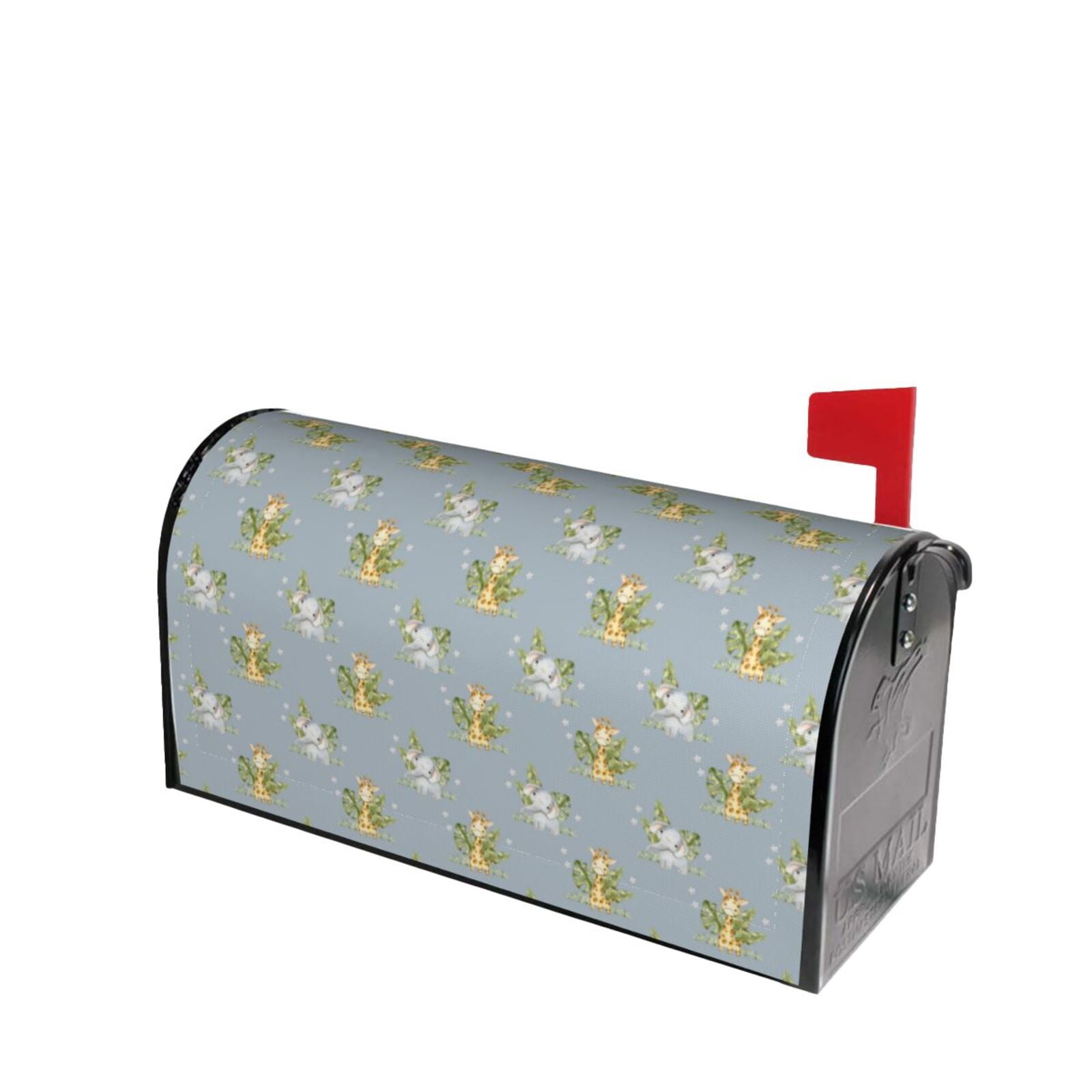 Lsque Baby Elephant Giraffe Mailbox Cover Standard Size ,Magnetic ...