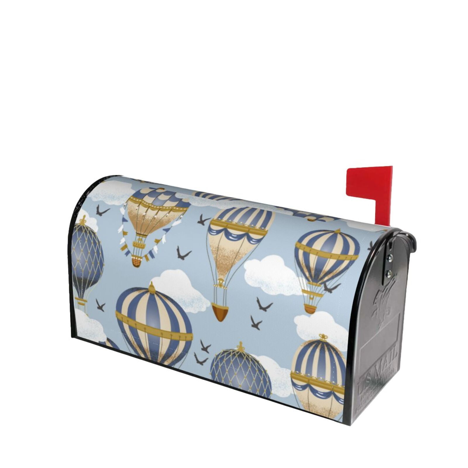Lsque Balloon Vintage Mailbox Cover Standard Size ,Magnetic Mailbox ...