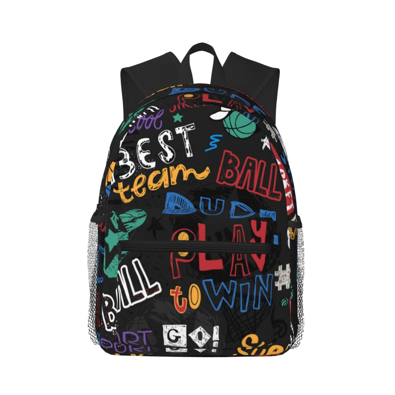 Lsque Basketball Classic Casual Backpack - Large Capacity Water ...