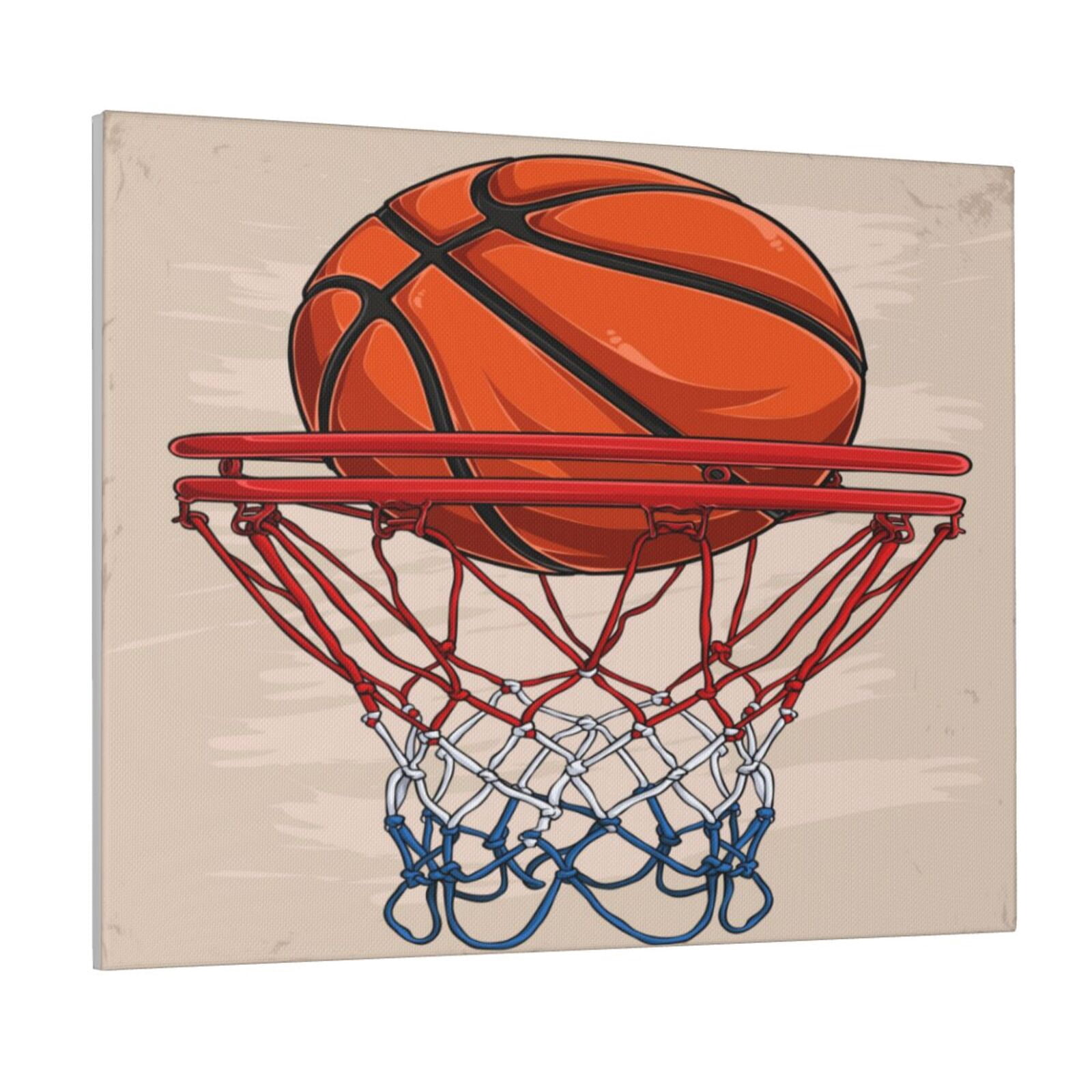 Lsque Basketball Shot Print Wall Art – Decorative Picture for Living ...