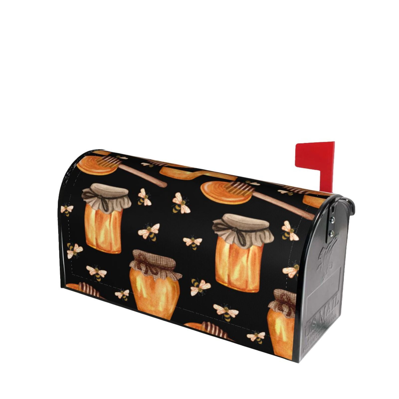 Lsque Bee and Honey Mailbox Cover Standard Size ,Magnetic Mailbox ...