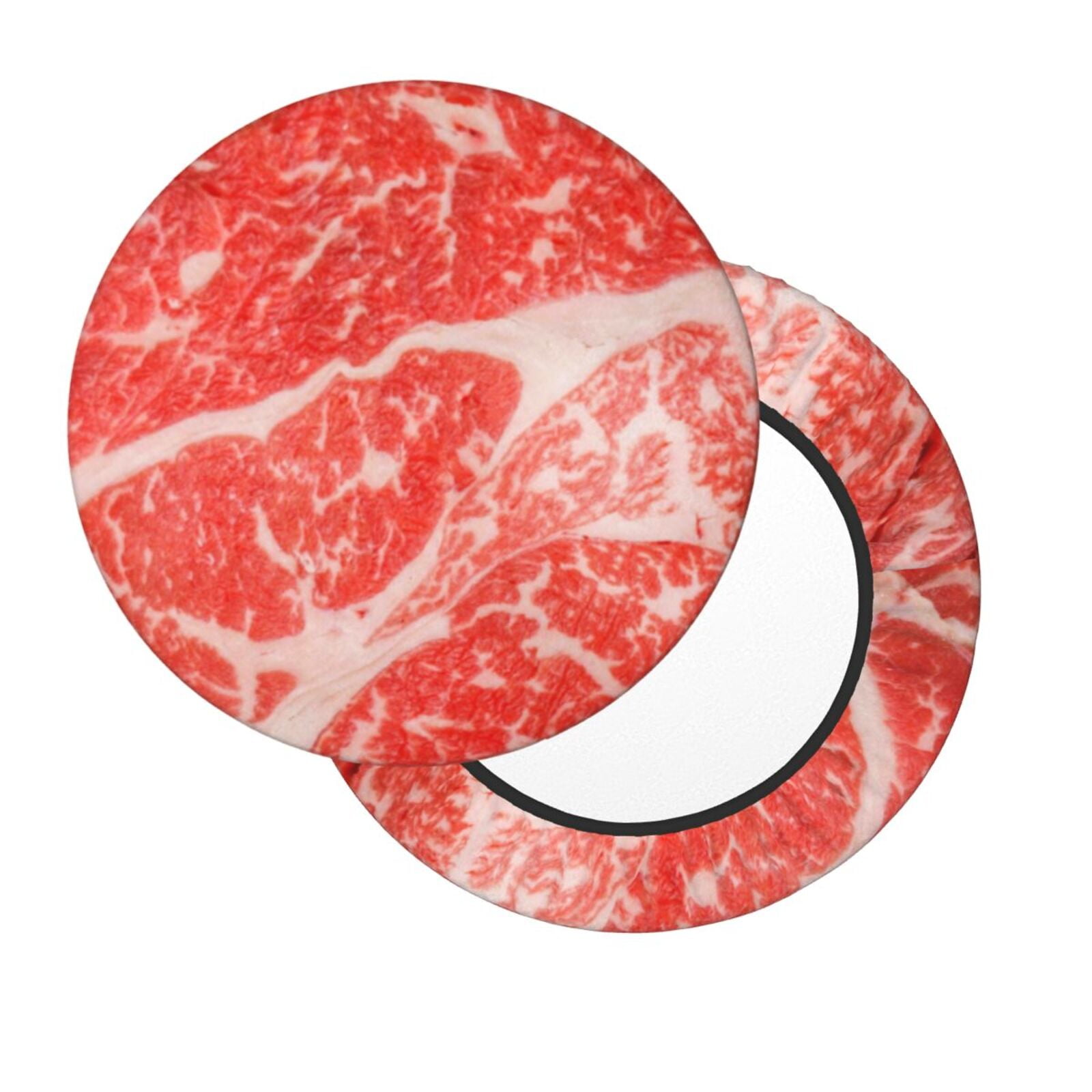Lsque Beef Steaks Round Bar chair cushion covers Velvet Fabric Premium ...