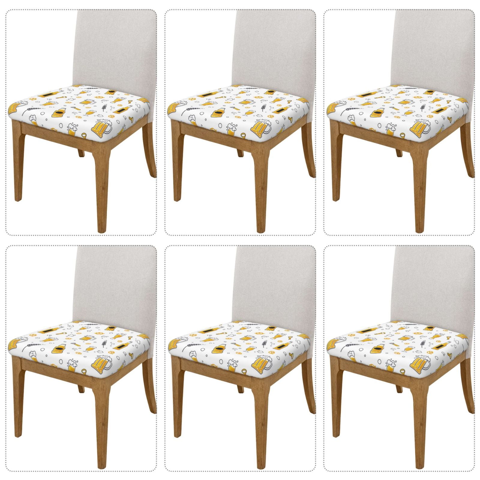 Lsque Beer Printed Square Couch Cushion Covers, Floral Sofa Cushion ...