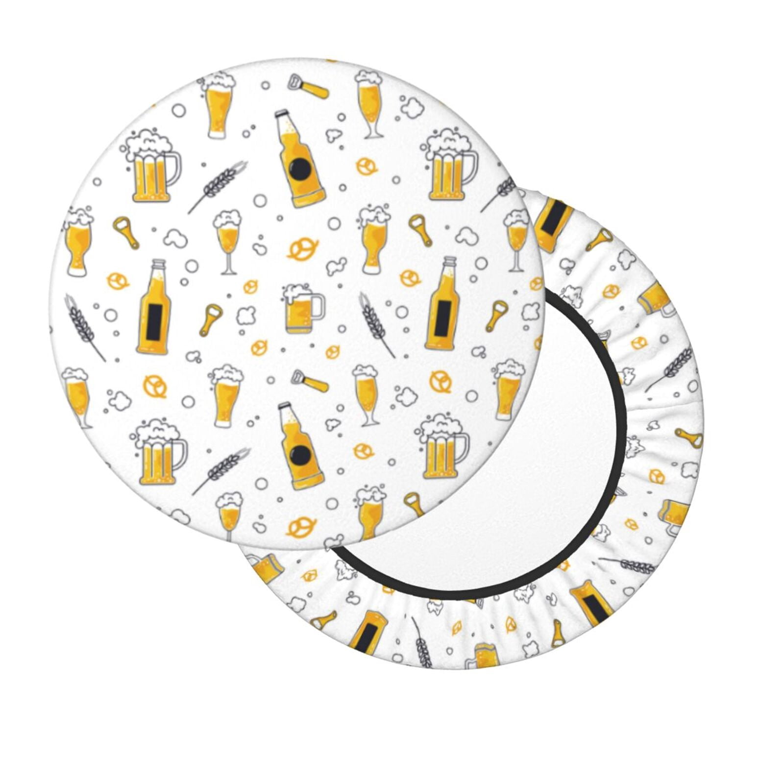 Lsque Beer Round Bar chair cushion covers Velvet Fabric Premium Comfort ...