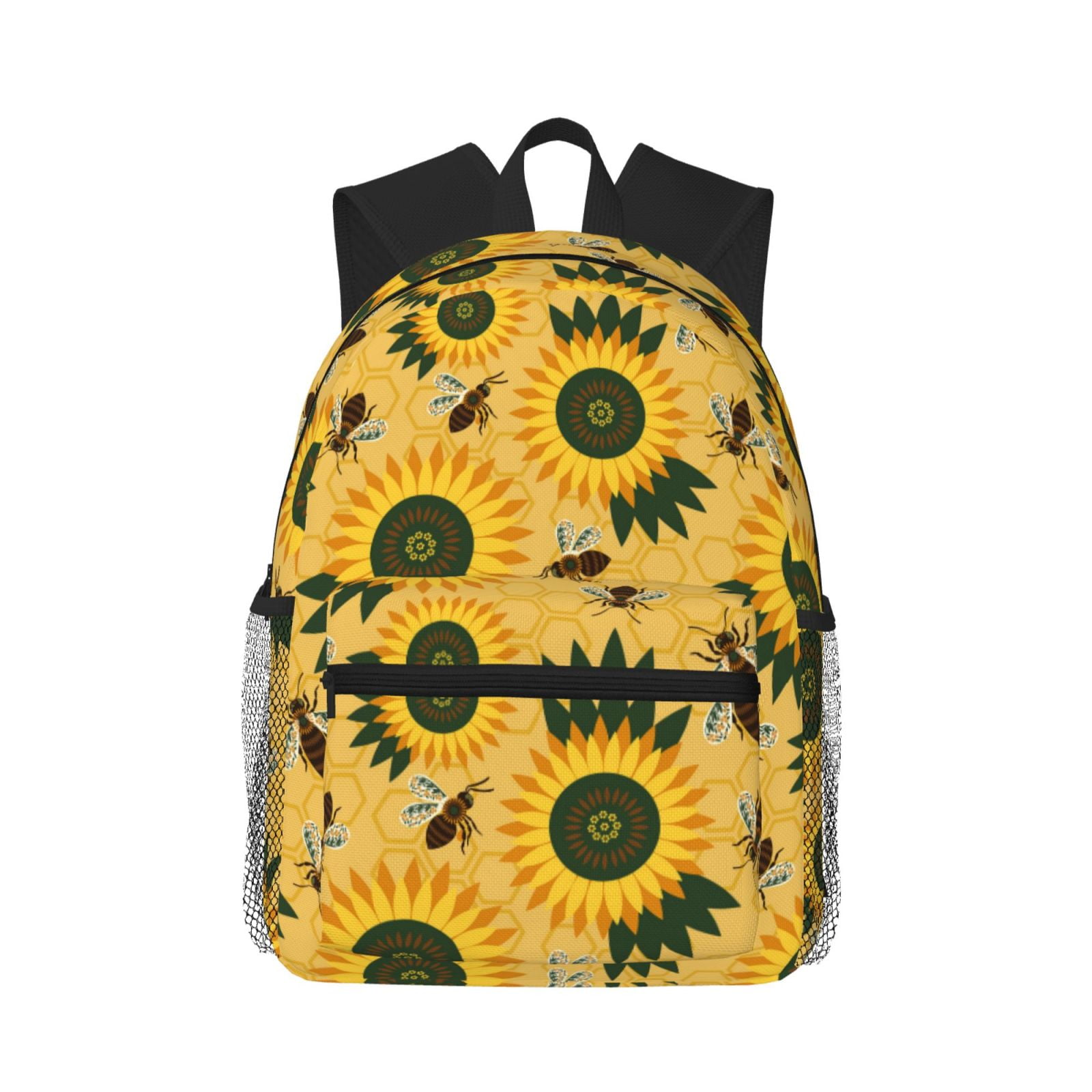 Lsque Bees and Sunflowers Classic Casual Backpack - Large Capacity ...