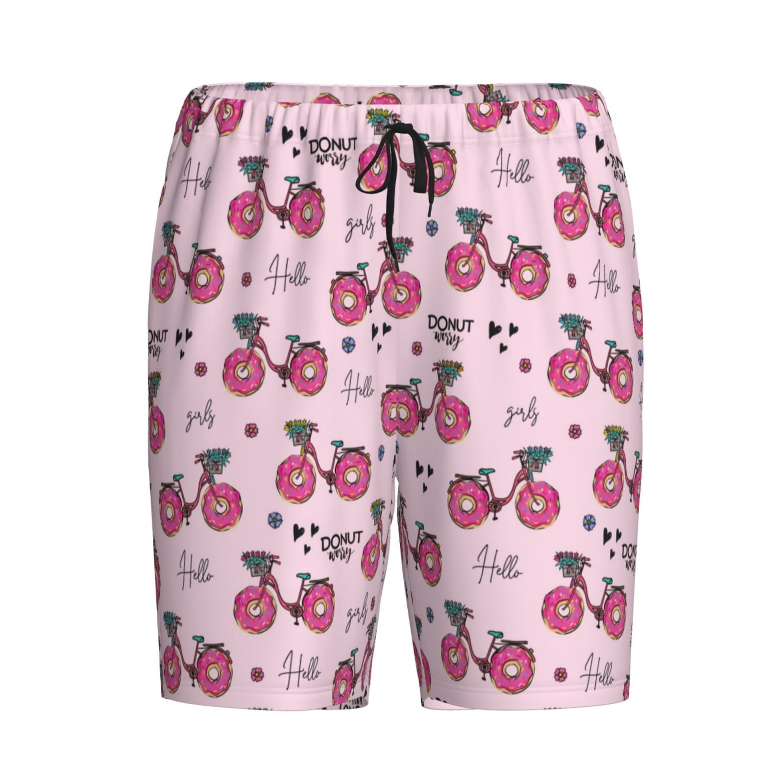 Lsque Bike with Donut Wheels Mens Sleep Pajama Shorts,Short Pajama ...