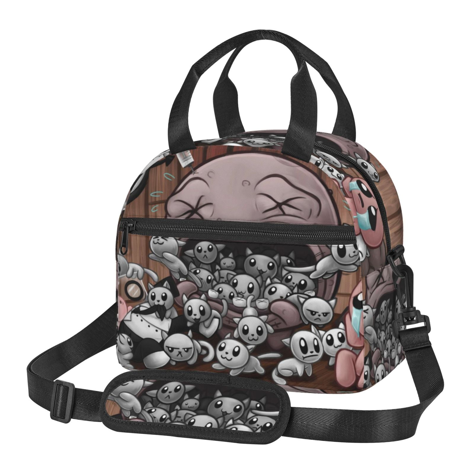 Lsque The Binding of Isaac Pattern Lunch Bag ,Insulated Lunch Box ...