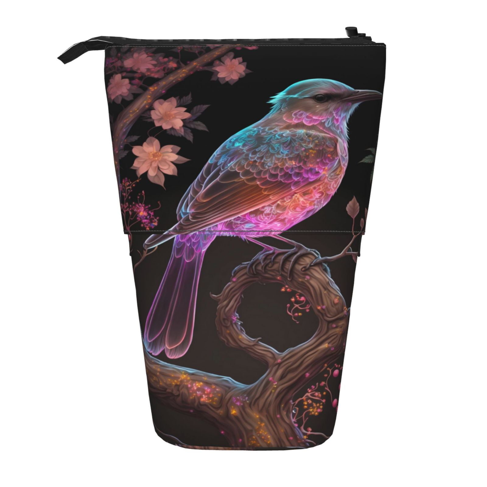 Lsque Bird4 Pattern Telescopic Pencil Bag Pen Holder Stationery Case ...