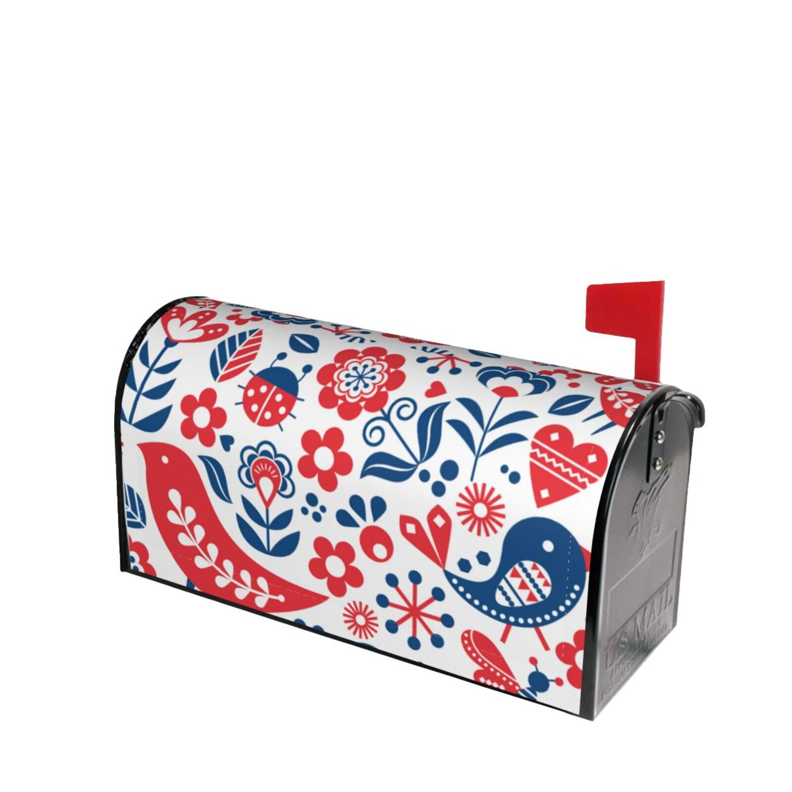Lsque Birds Flowers Mailbox Cover Standard Size ,Magnetic Mailbox ...