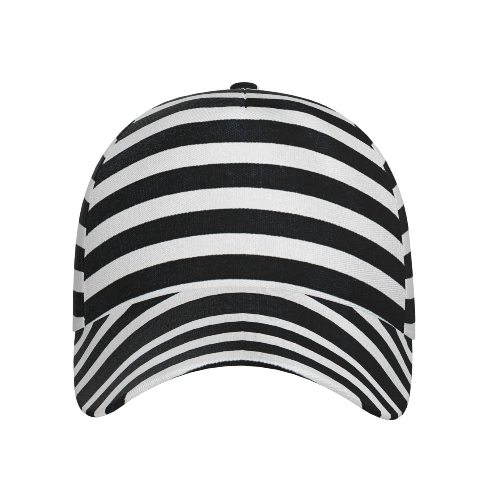 Lsque Black And White Baseball Cap Trucker Low Profile Hat Golf Dad Hat ...