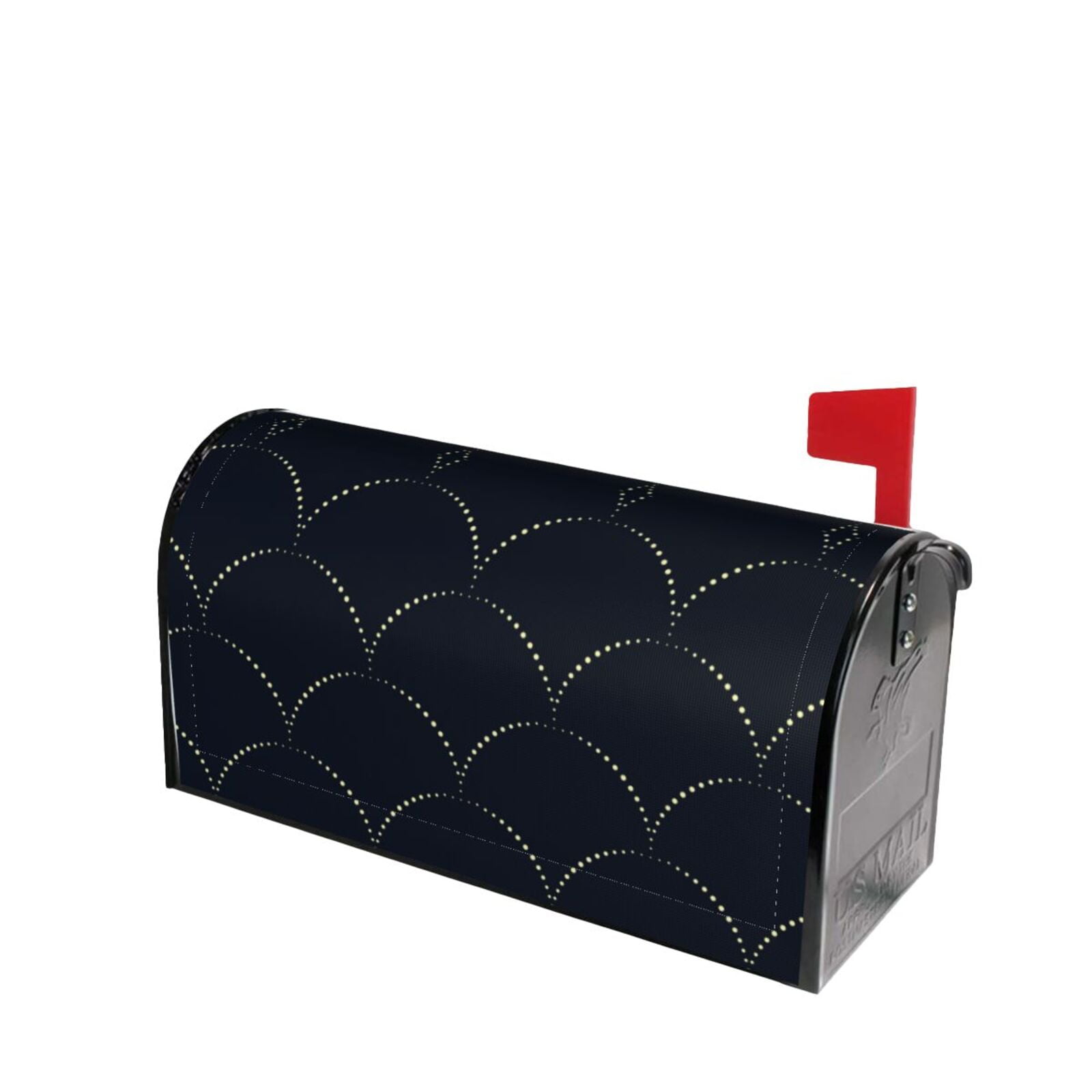 Lsque Black Fish scales Mailbox Cover Standard Size ,Magnetic Mailbox ...