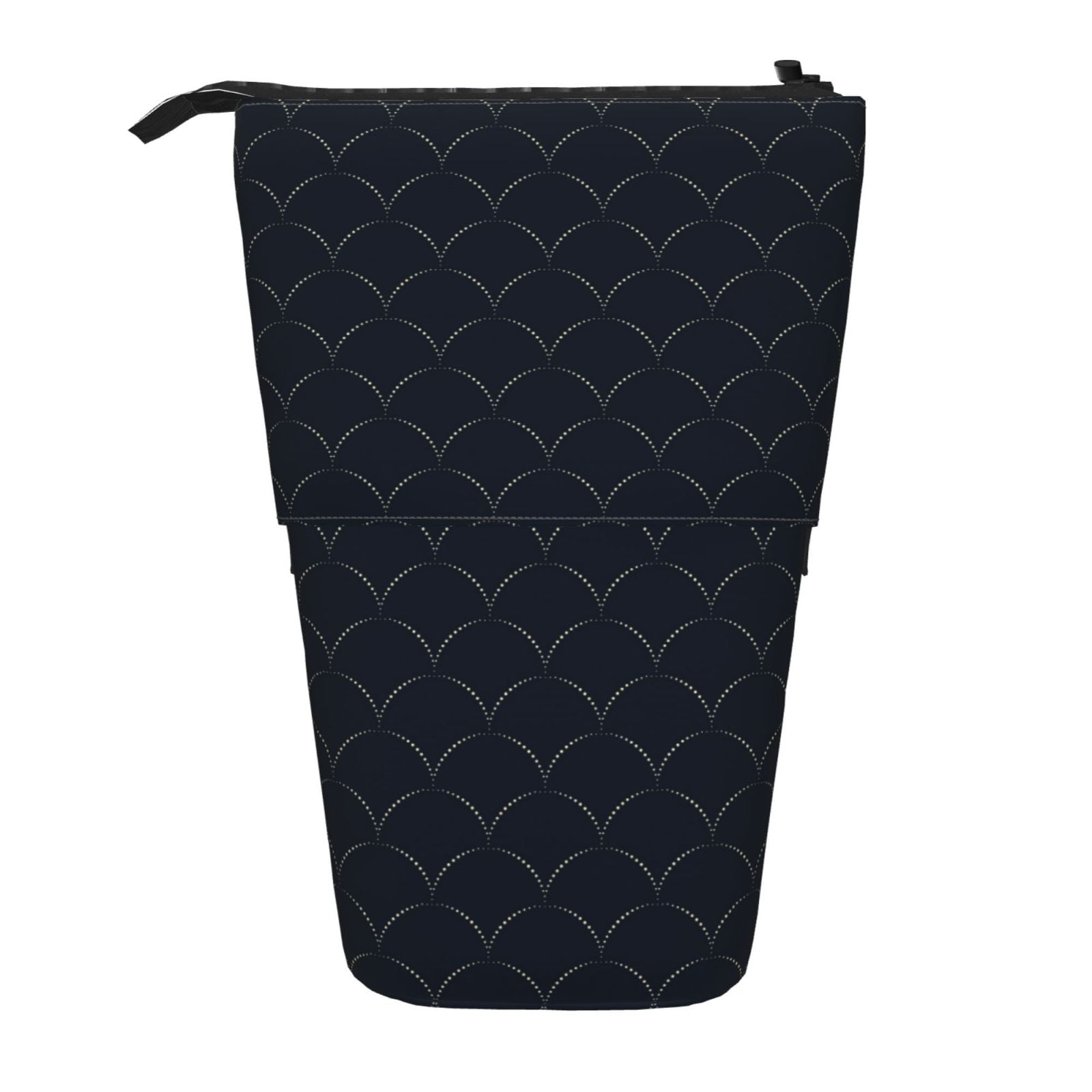 Lsque Black Fish scales Pattern Telescopic Pencil Bag Pen Holder ...