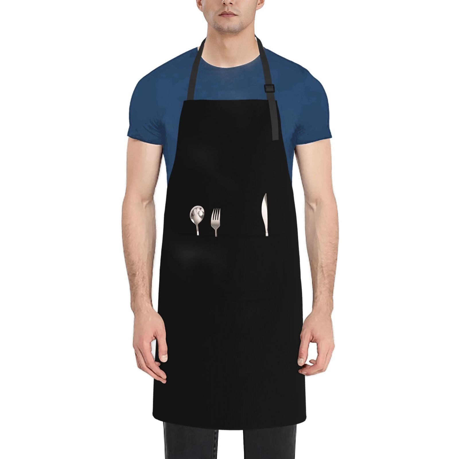 Lsque Black Waterproof Apron Chef Aprons for Men Heavy Duty Chemical ...