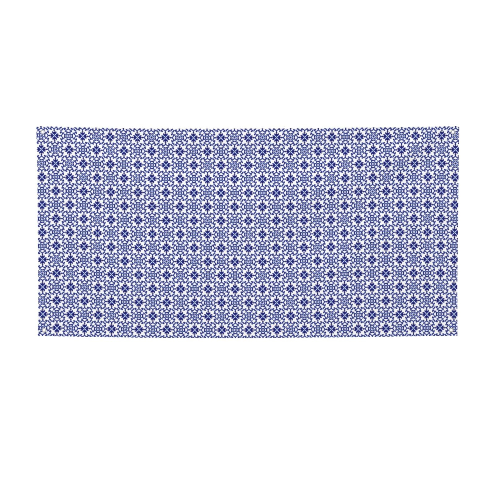 Lsque Blue And White Porcelain Chinaware Pattern Party Banner, Festive ...