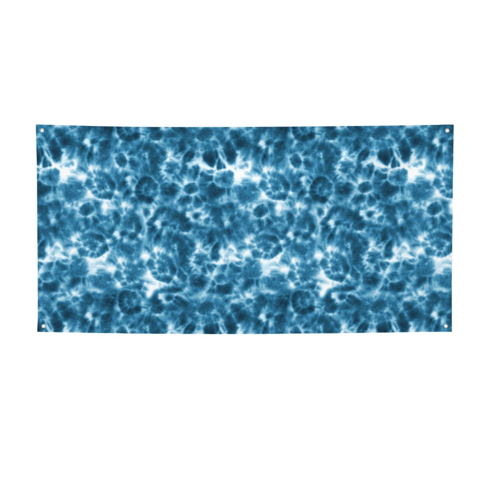 Lsque Blue Tie Dye Pattern Party Banner, Festive Banner , Holiday ...
