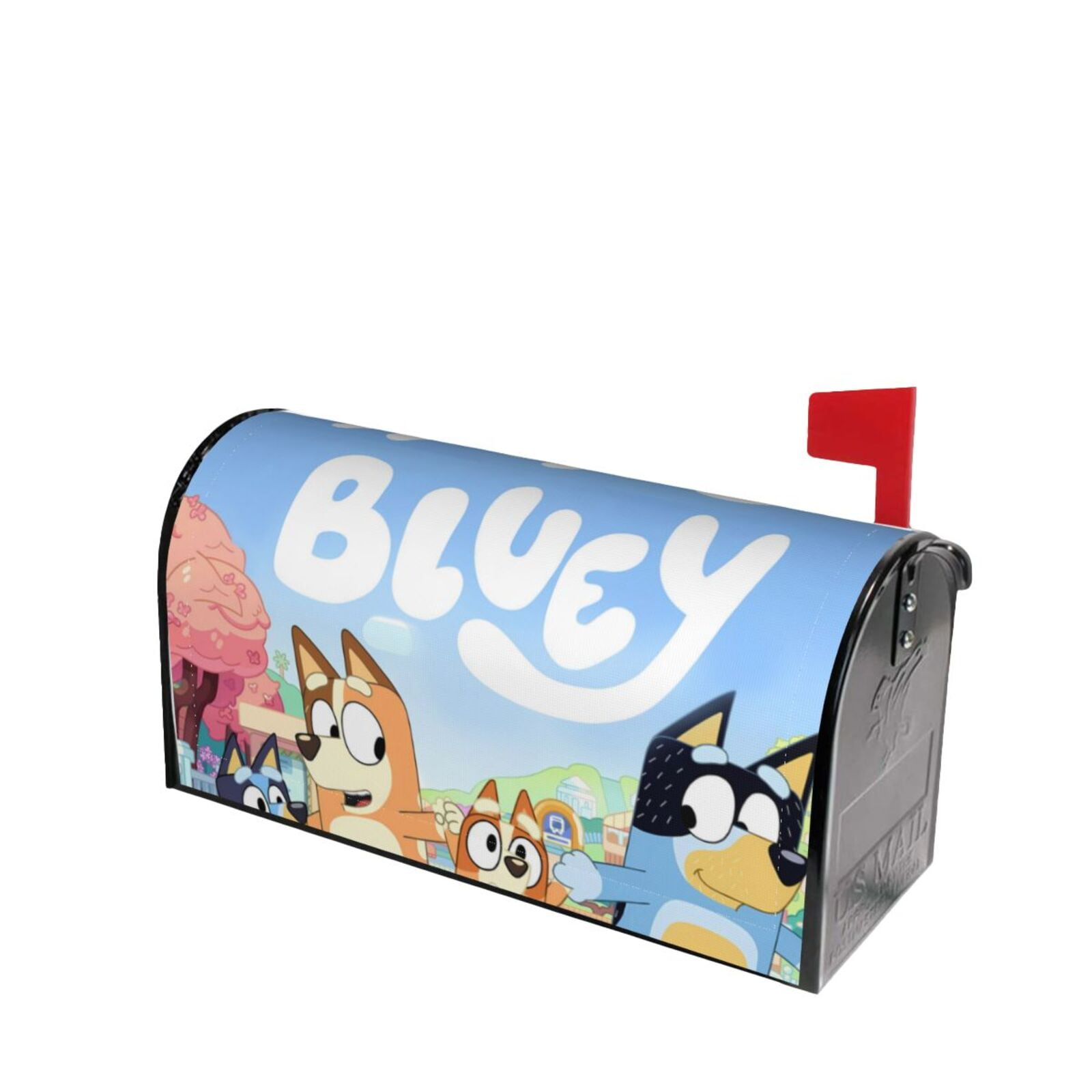 Lsque Bluey Mailbox Cover Standard Size ,Magnetic Mailbox Covers Post ...