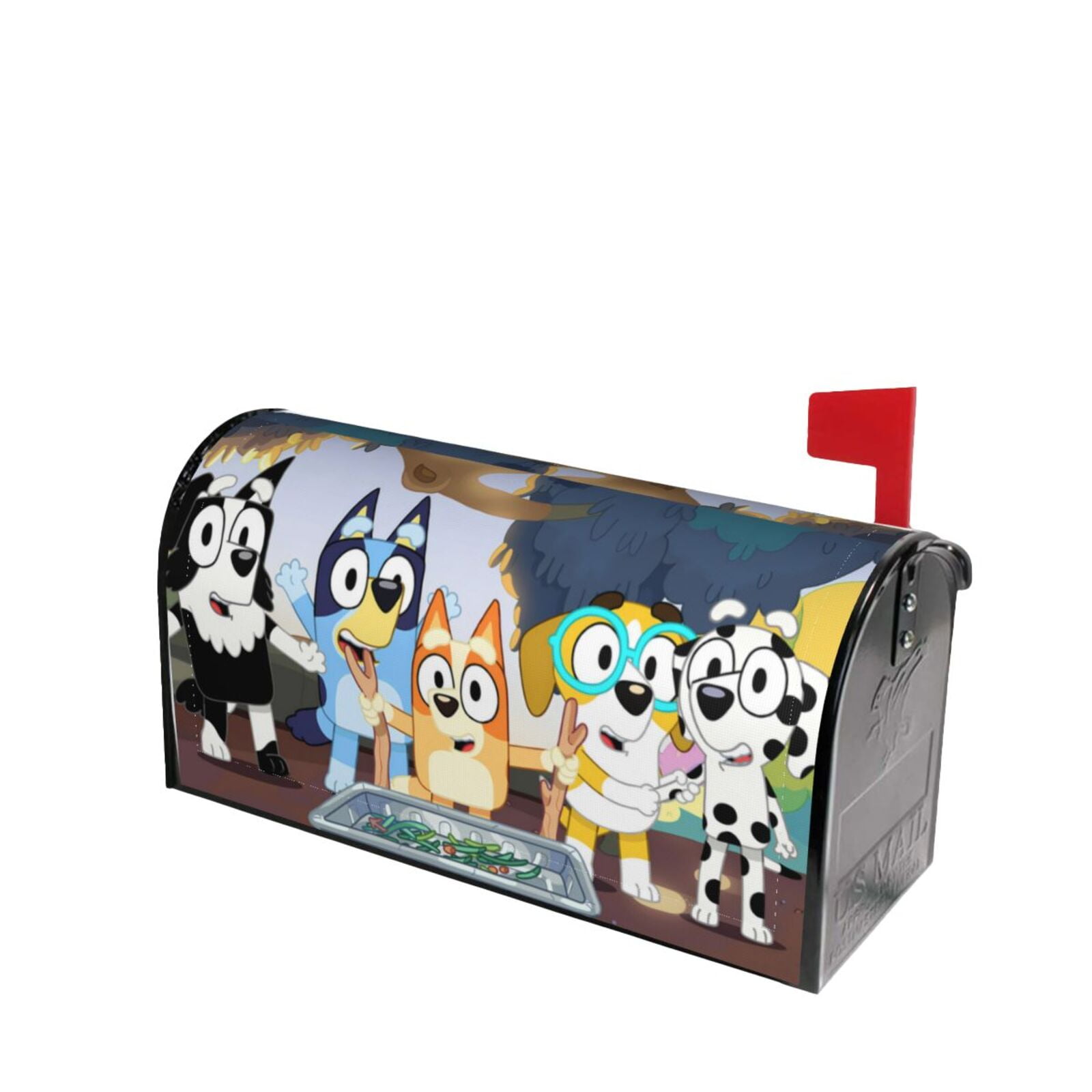 Lsque Bluey Mailbox Cover Standard Size ,Magnetic Mailbox Covers Post ...
