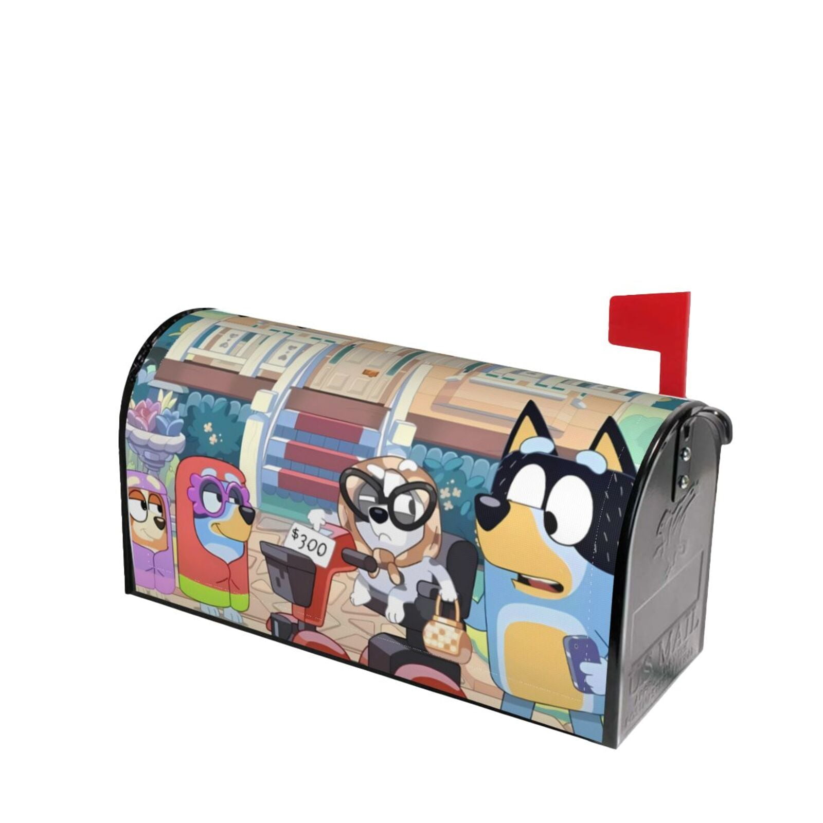 Lsque Bluey Mailbox Cover Standard Size ,Magnetic Mailbox Covers Post ...
