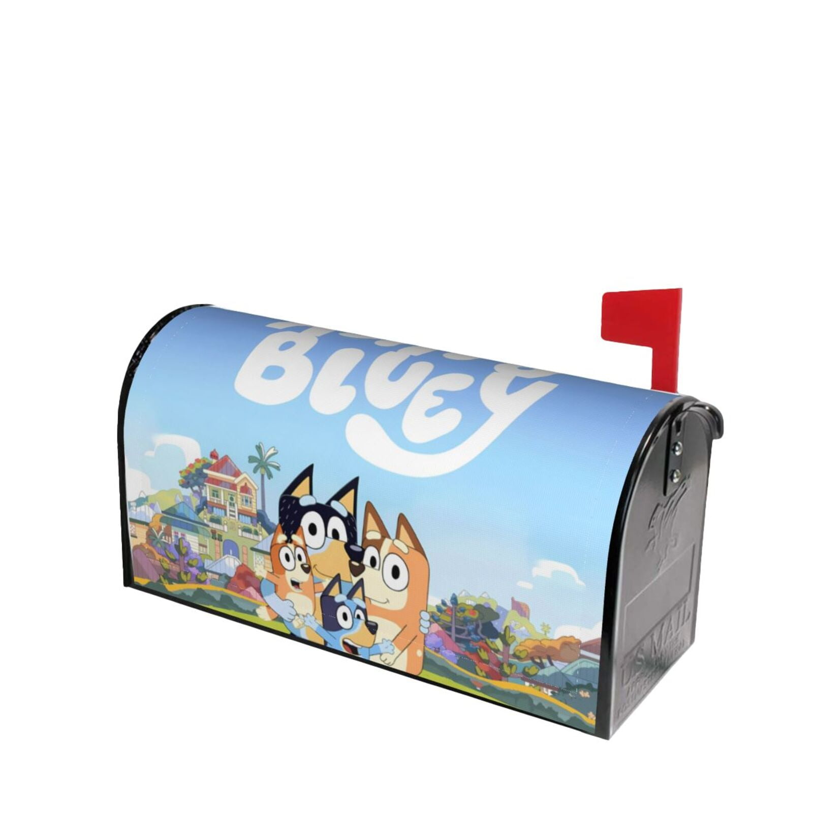 Lsque Bluey Mailbox Cover Standard Size ,Magnetic Mailbox Covers Post ...