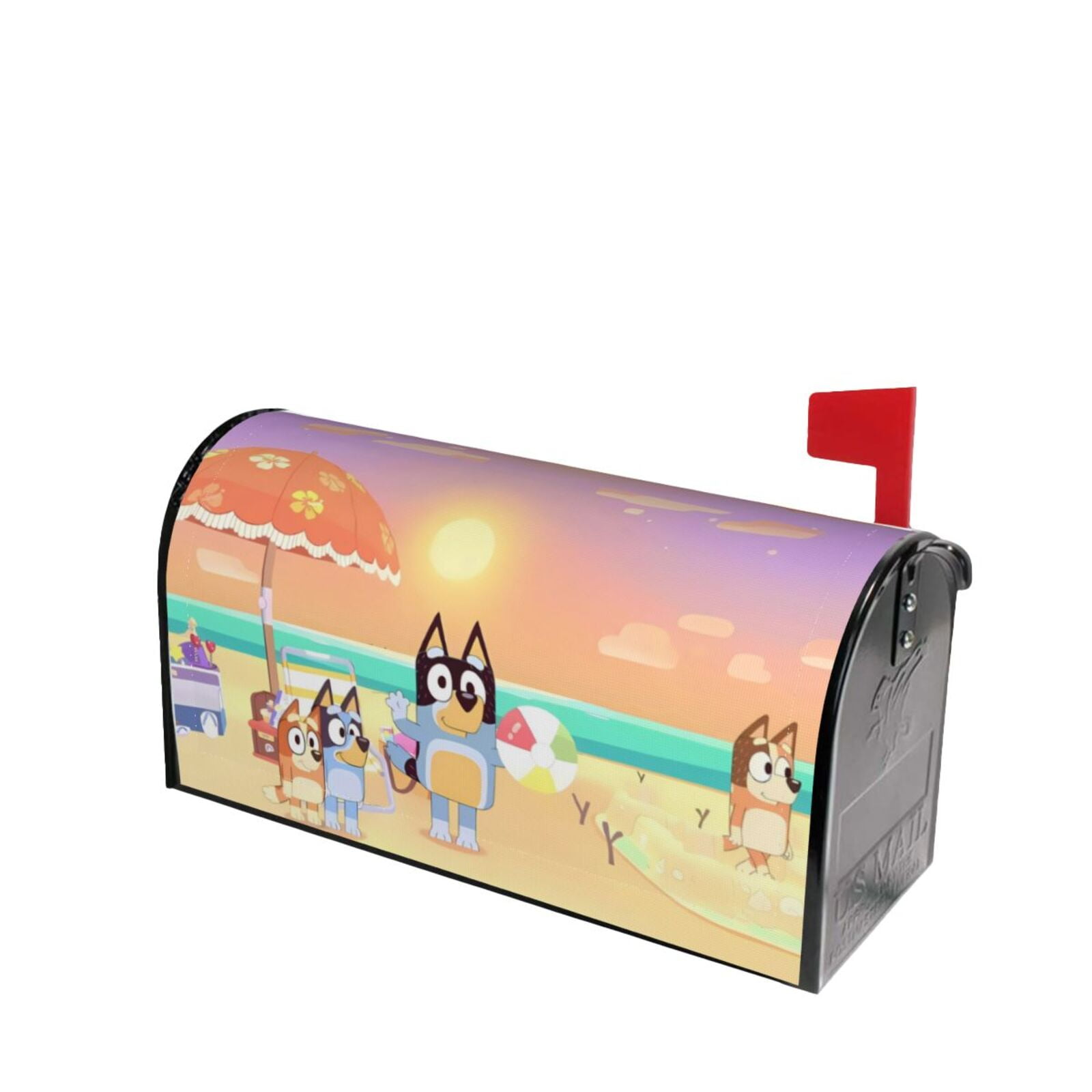 Lsque Bluey Mailbox Cover Standard Size ,Magnetic Mailbox Covers Post ...