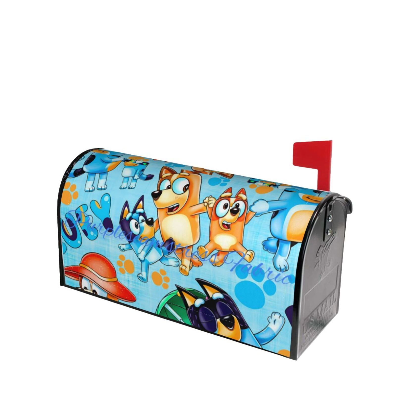 Lsque Bluey Mailbox Cover Standard Size ,Magnetic Mailbox Covers Post ...
