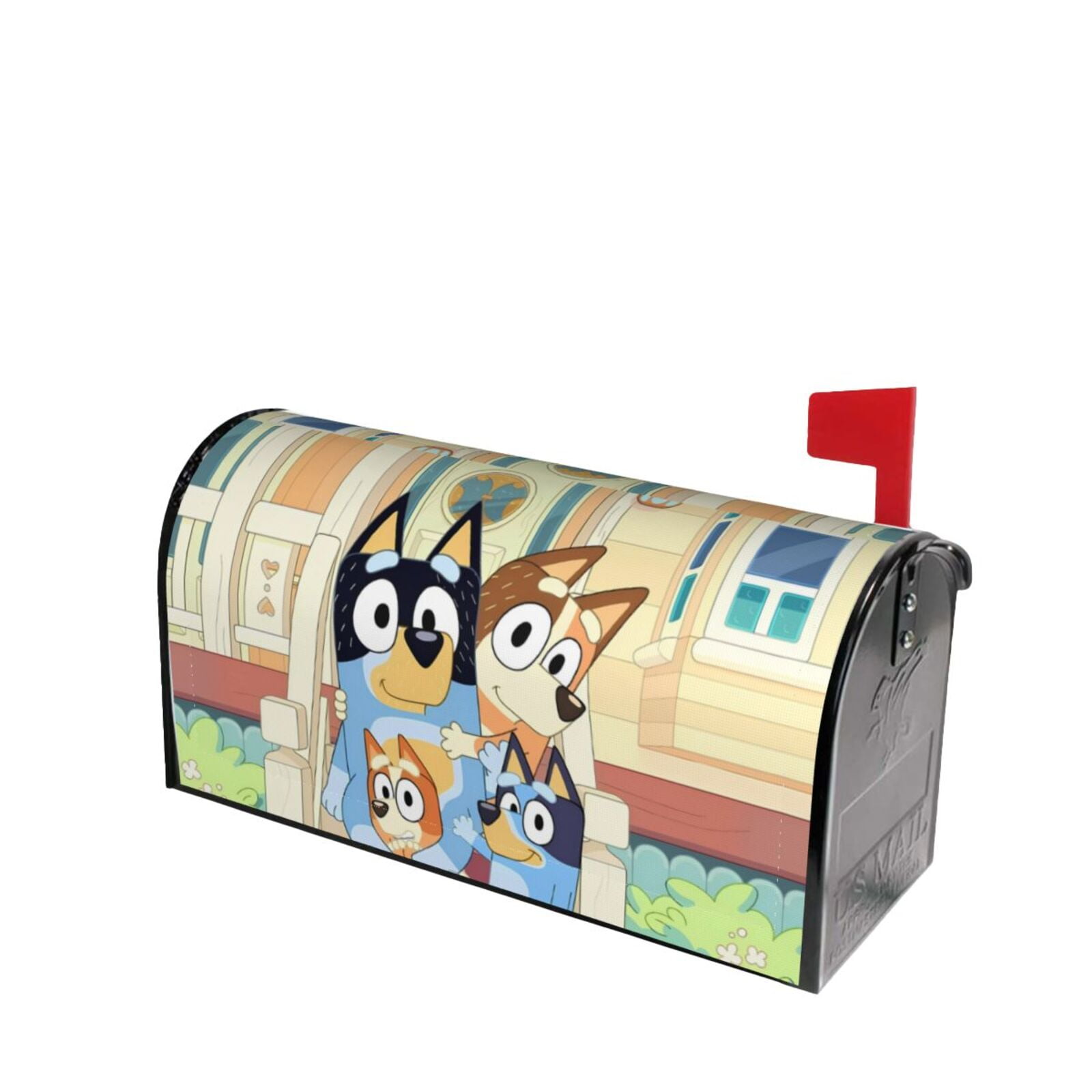 Lsque Bluey Mailbox Cover Standard Size ,Magnetic Mailbox Covers Post ...