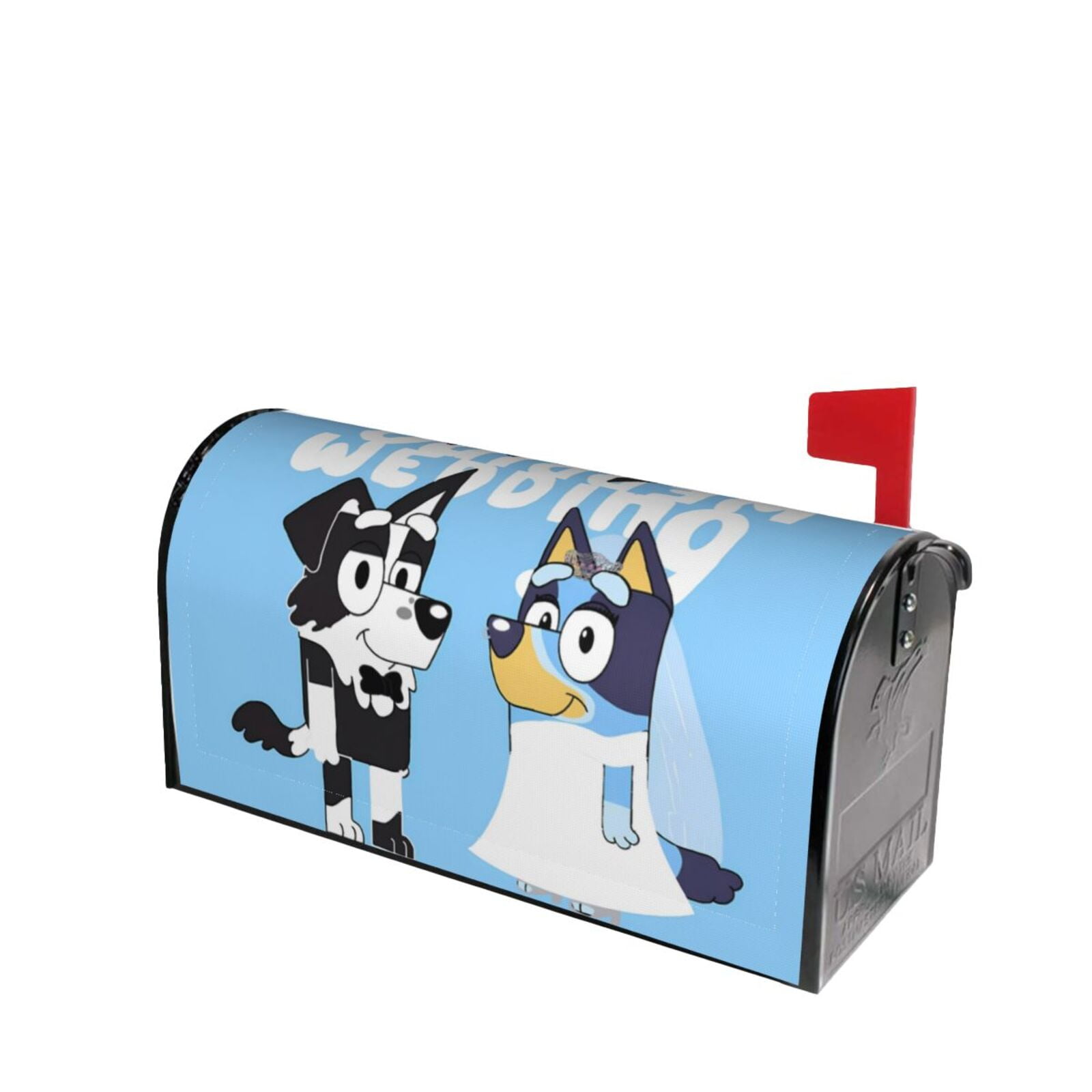 Lsque Bluey Mailbox Cover Standard Size ,Magnetic Mailbox Covers Post ...