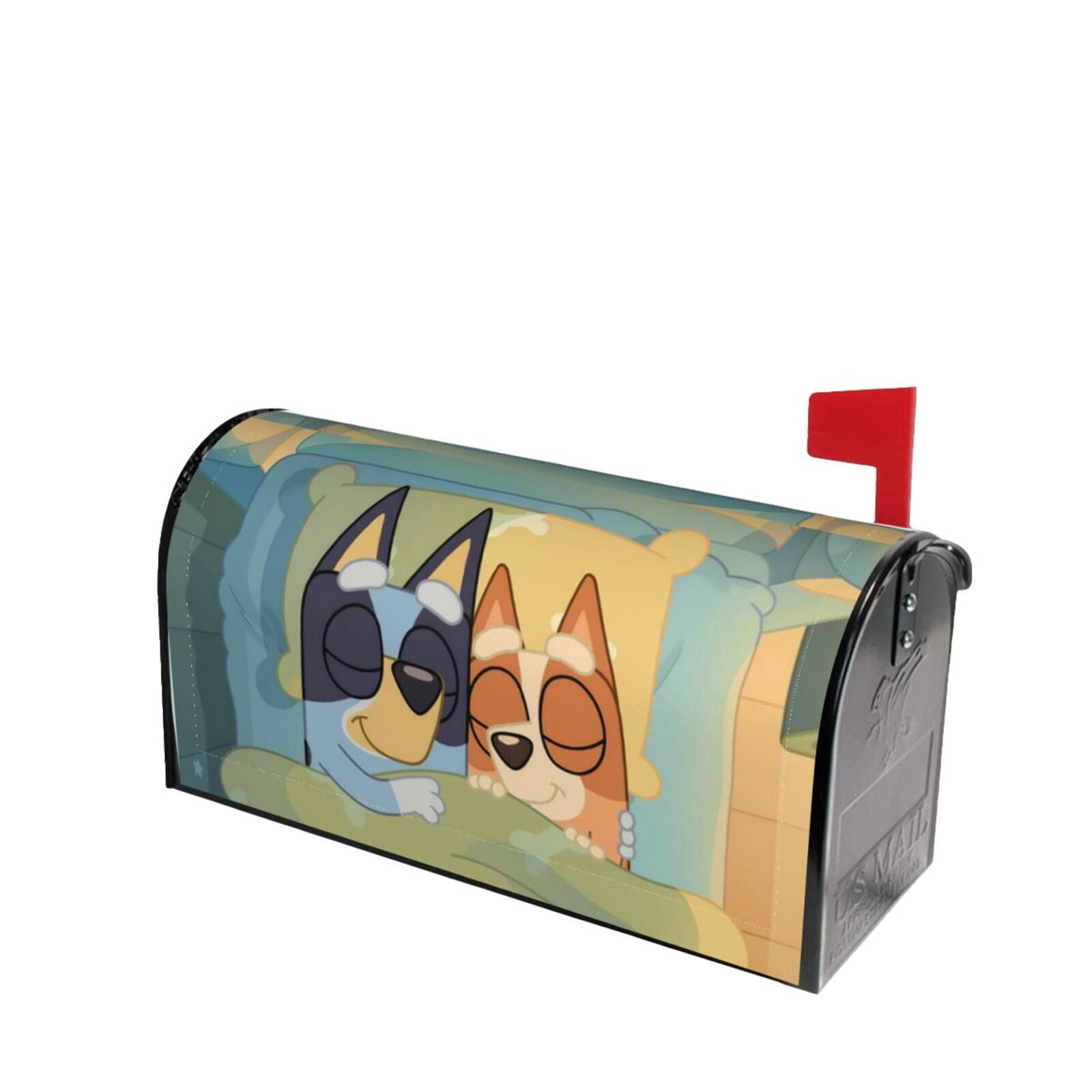 Lsque Bluey Mailbox Cover Standard Size ,Magnetic Mailbox Covers Post ...