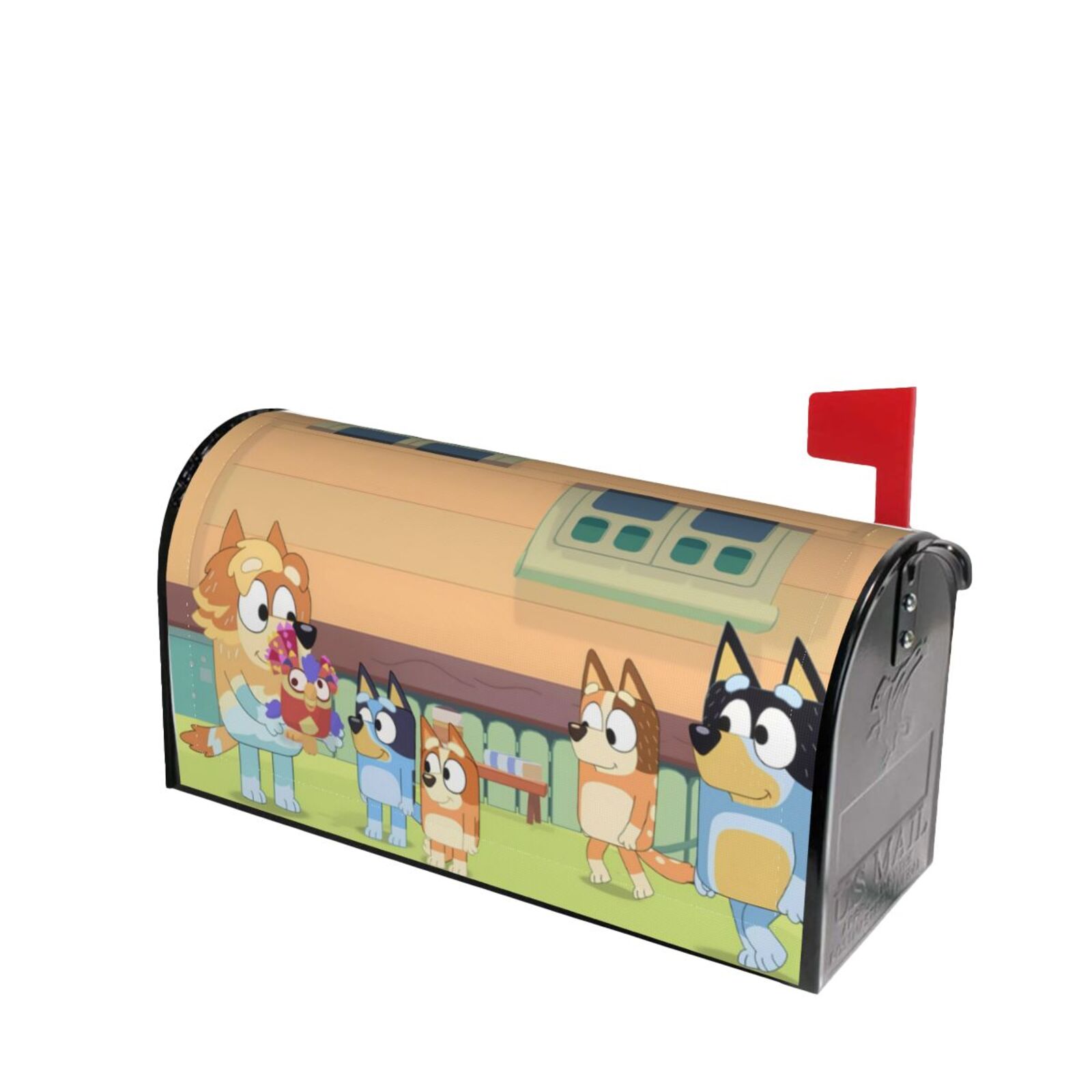 Lsque Bluey Mailbox Cover Standard Size ,Magnetic Mailbox Covers Post ...