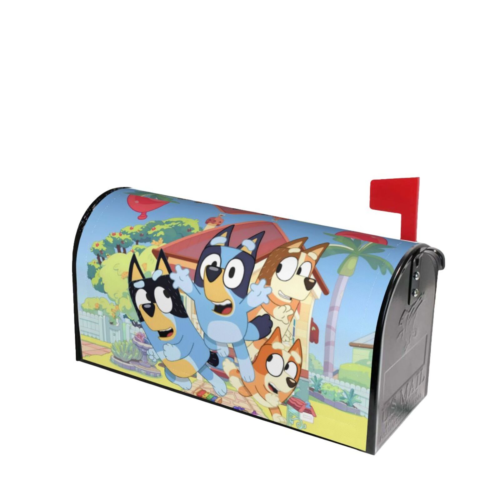 Lsque Bluey Mailbox Cover Standard Size ,Magnetic Mailbox Covers Post ...