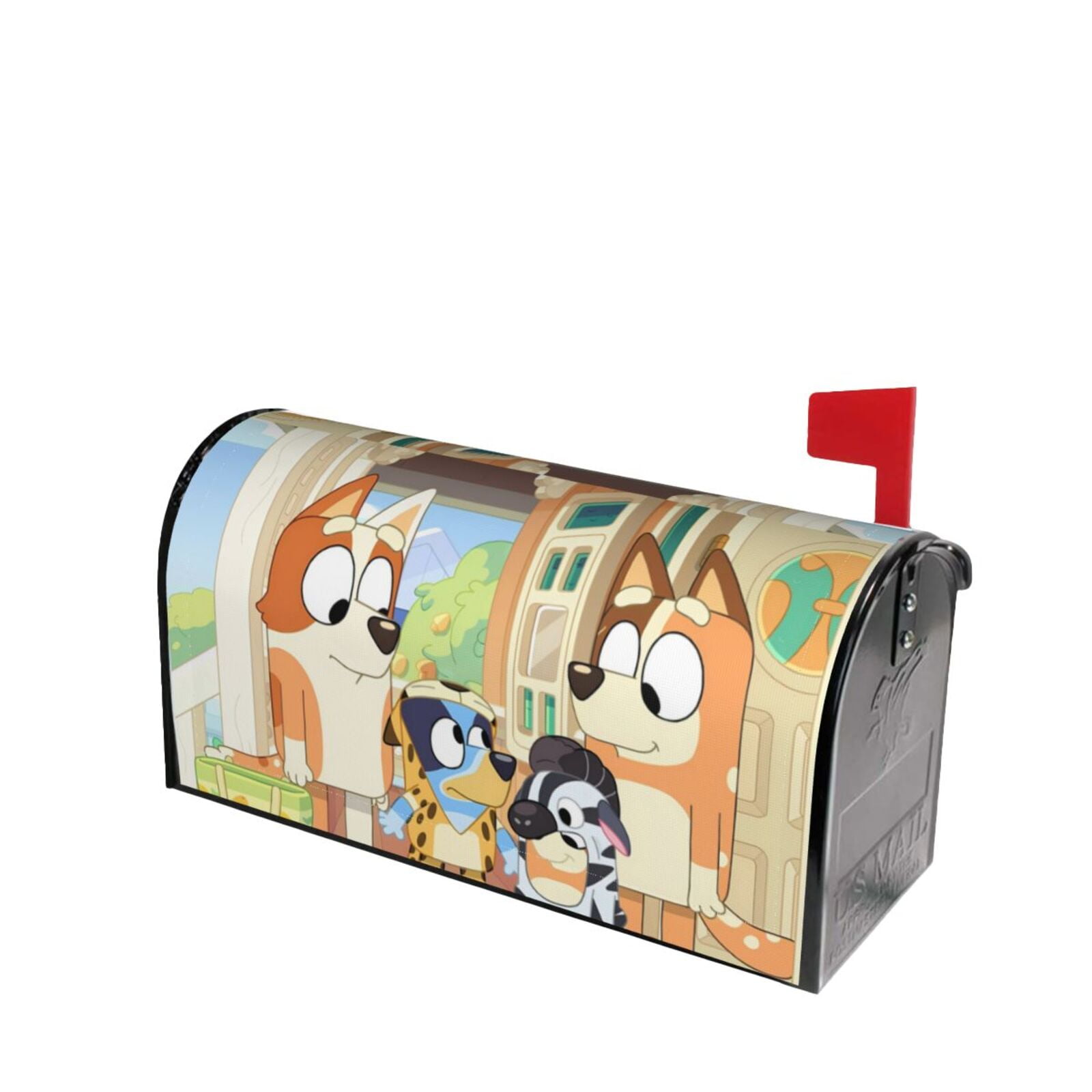 Lsque Bluey Mailbox Cover Standard Size ,Magnetic Mailbox Covers Post ...