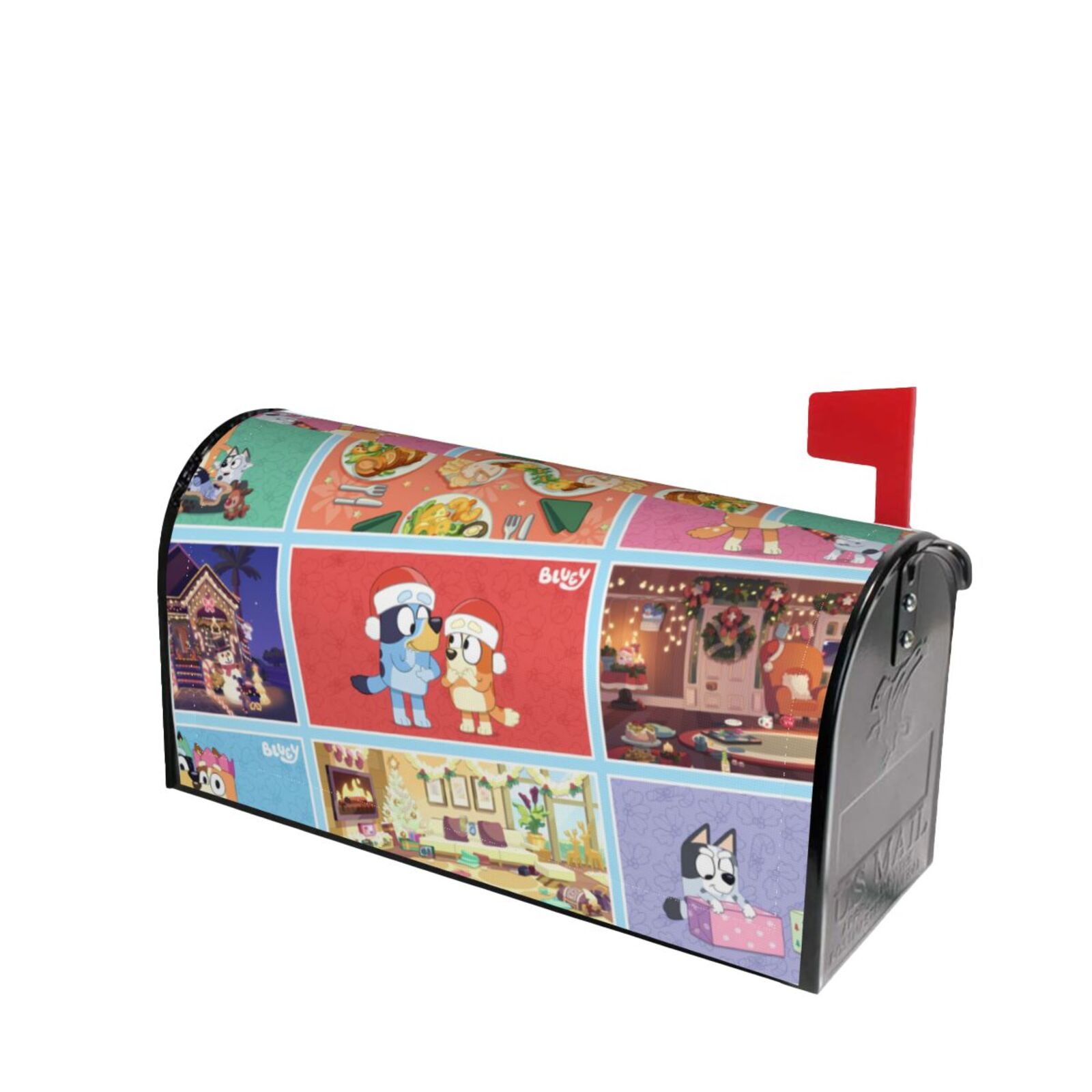 Lsque Bluey Mailbox Cover Standard Size ,Magnetic Mailbox Covers Post ...