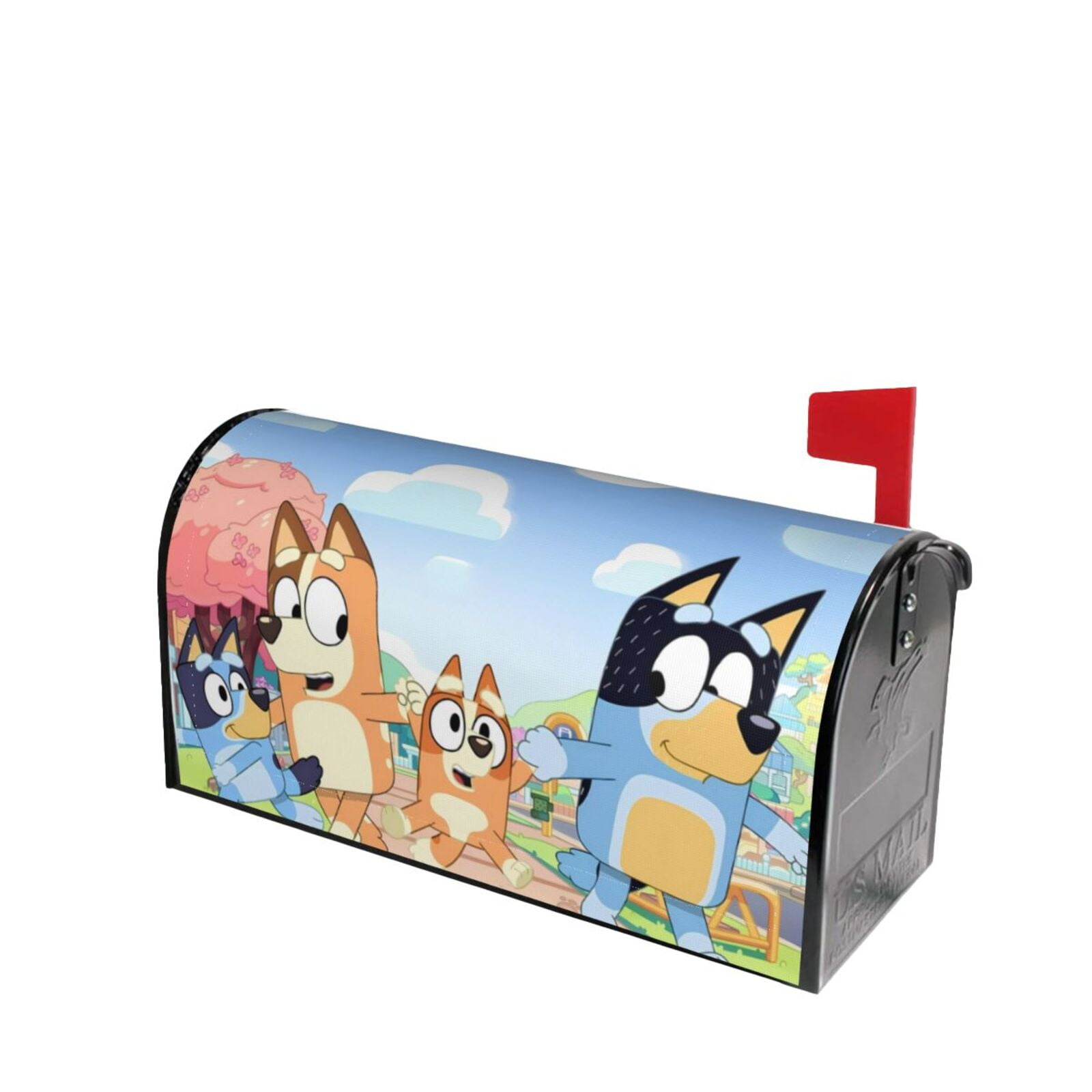 Lsque Bluey Mailbox Cover Standard Size ,Magnetic Mailbox Covers Post ...