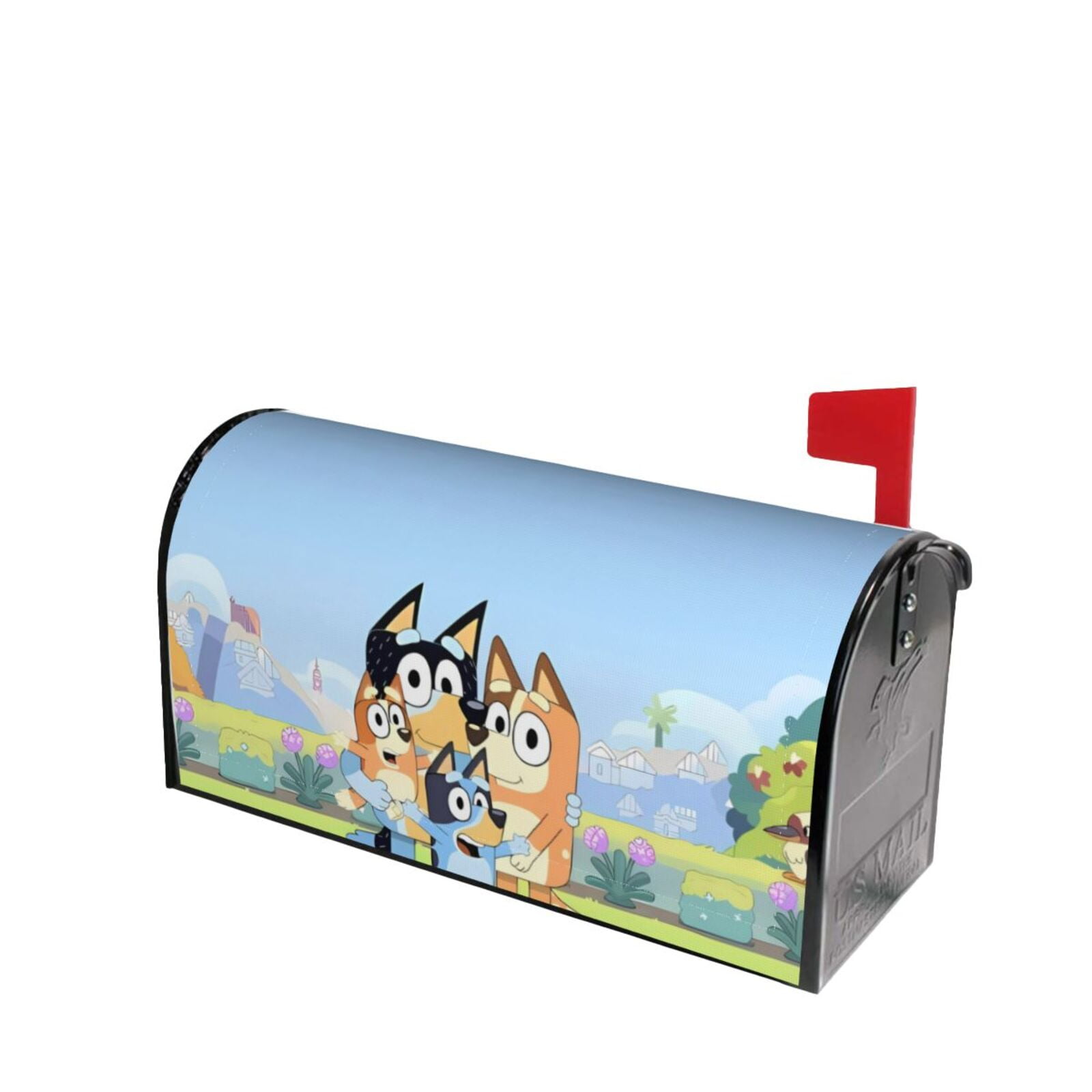 Lsque Bluey Mailbox Cover Standard Size ,Magnetic Mailbox Covers Post ...