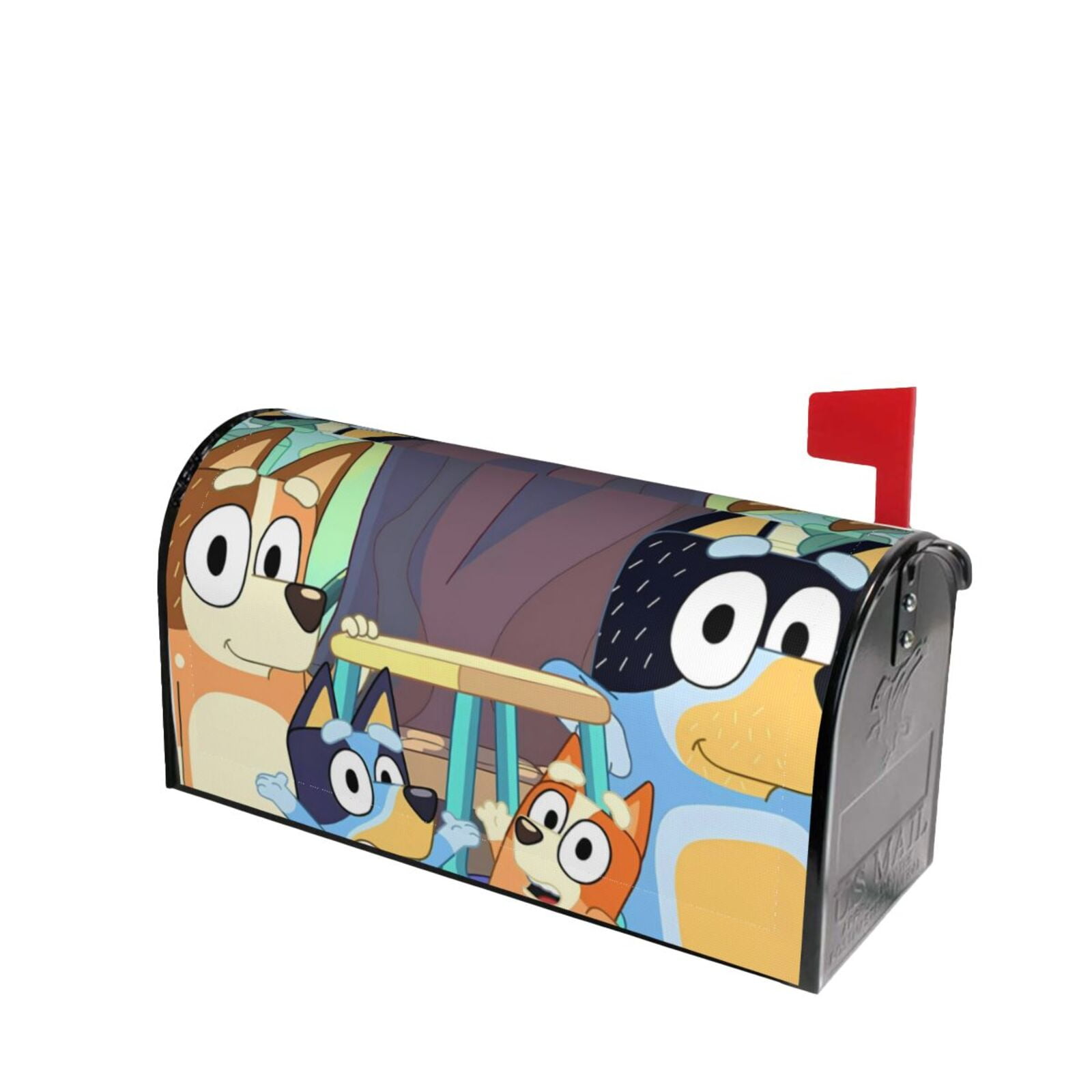 Lsque Bluey Mailbox Cover Standard Size ,Magnetic Mailbox Covers Post ...