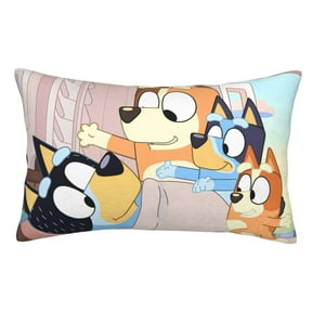 Bluey Reversible Pillowcase 1 Pack Double Sided Kids Pillow Cover, Blue ...
