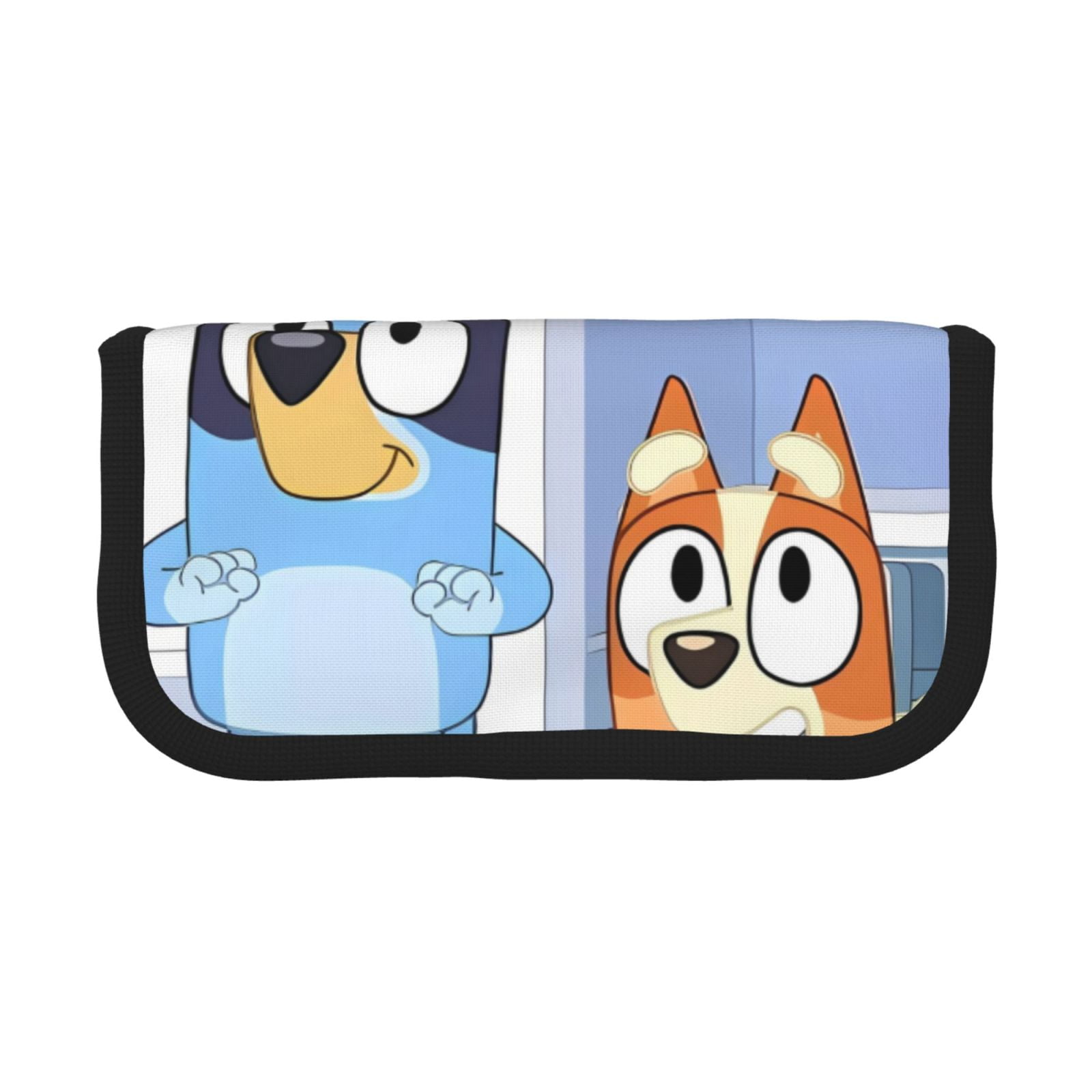 Lsque Bluey Pattern Canvas Pen Case - Pencil Pouch - Makeup Bag ...