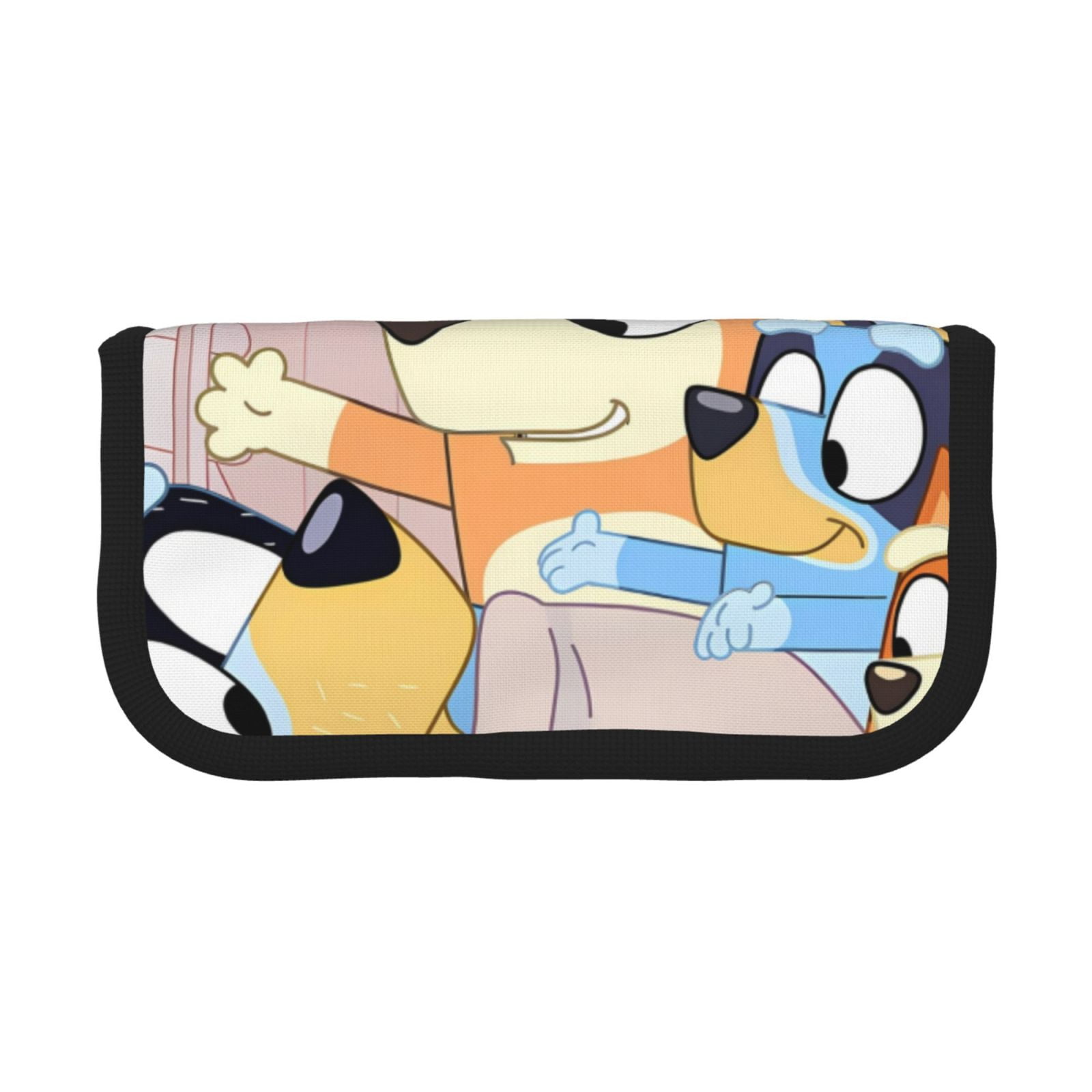 Lsque Bluey Pattern Canvas Pen Case - Pencil Pouch - Makeup Bag ...