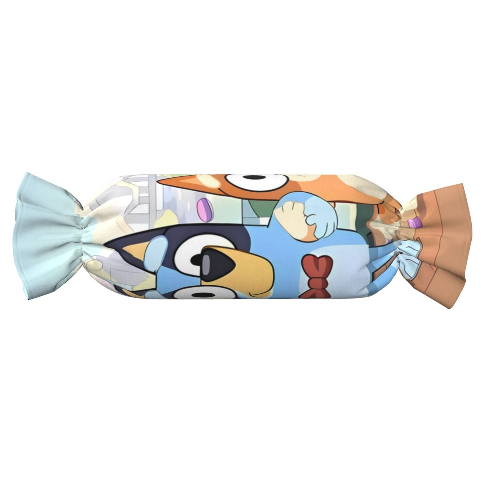 Lsque Bluey Pattern Cervical Neck Roll Memory Foam Pillow, Candy Pillow ...